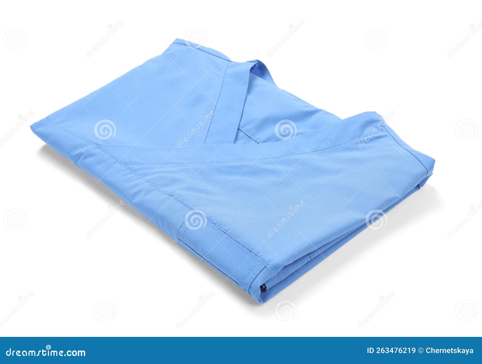 Light Blue Medical Uniform Isolated on White Stock Image - Image of ...