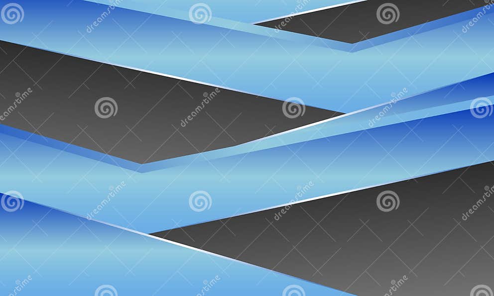 Light Blue Triangle Overlap White Background Stock Vector ...