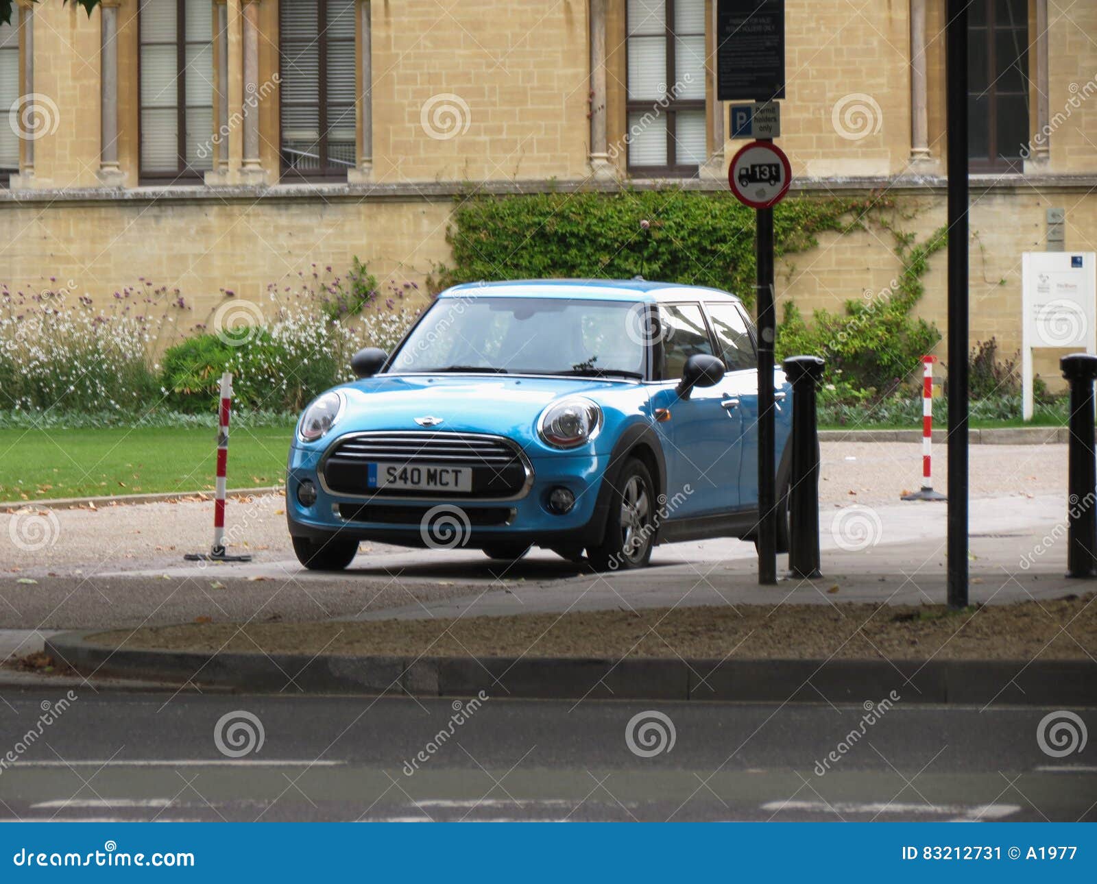 Light Blue Mini Cooper Car in Oxford Editorial Photo - Image of britain ...