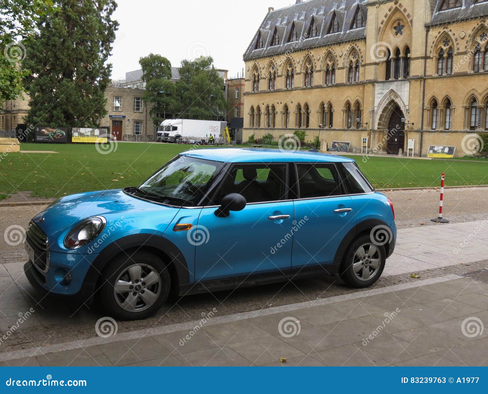 Light Blue Mini Cooper Car in Oxford Editorial Stock Photo - Image of ...