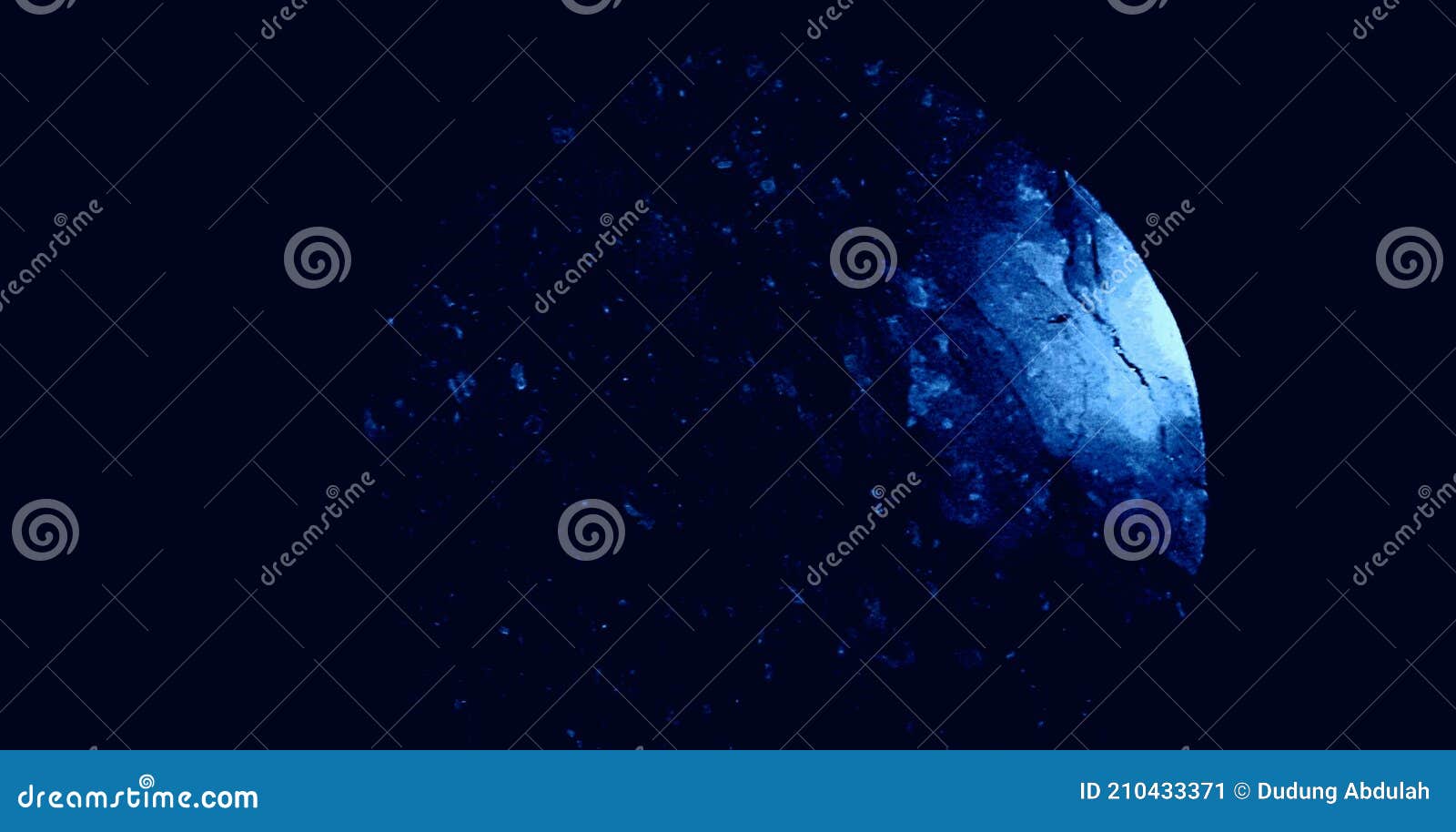 Light blue moon stock image. Image of black, light, background - 210433371