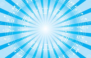 Light Blue Music Background with Radial Rays - EPS Stock Vector ...