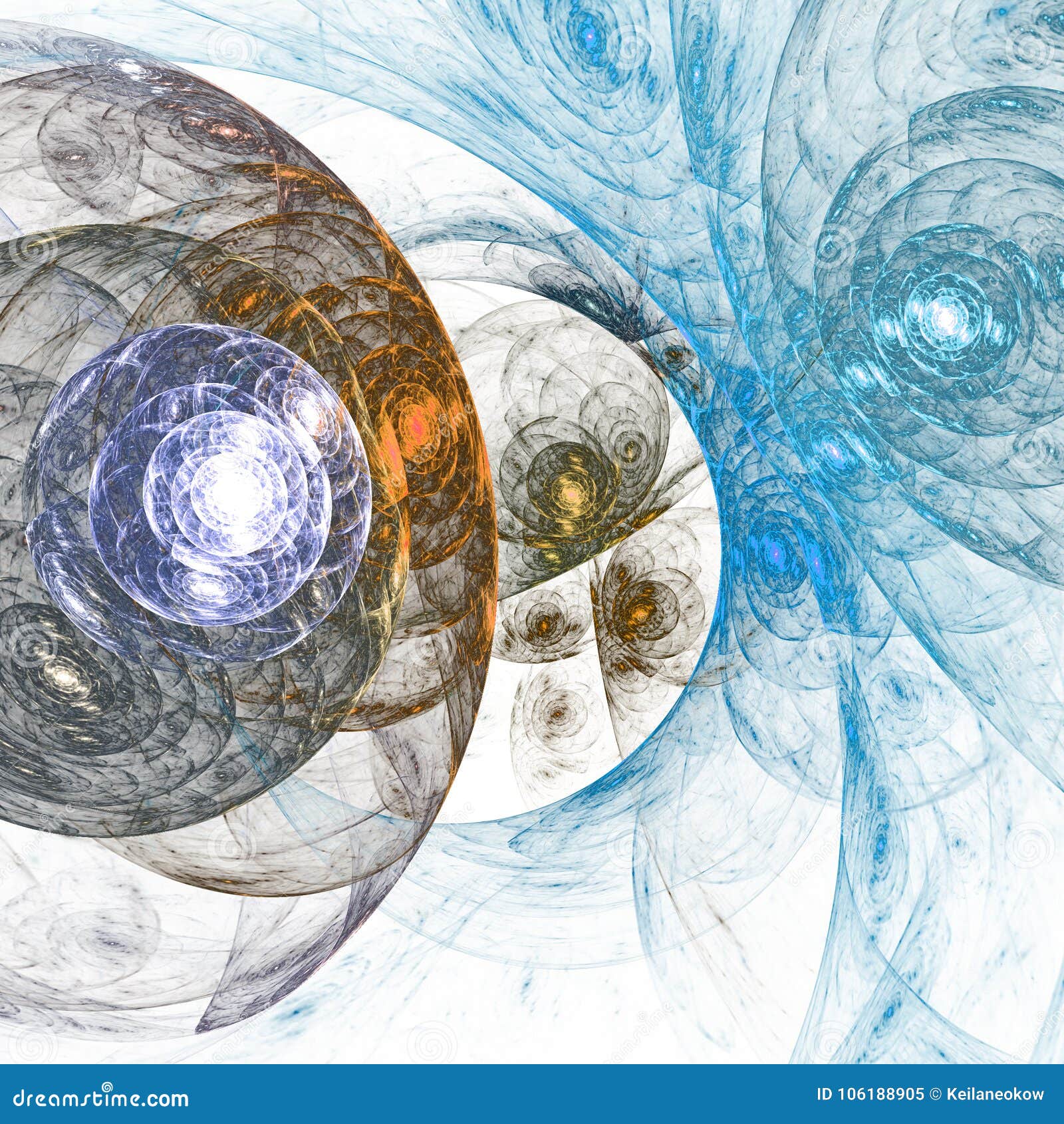 Light Blue Organic Fractal Pattern Stock Illustration - Illustration of ...