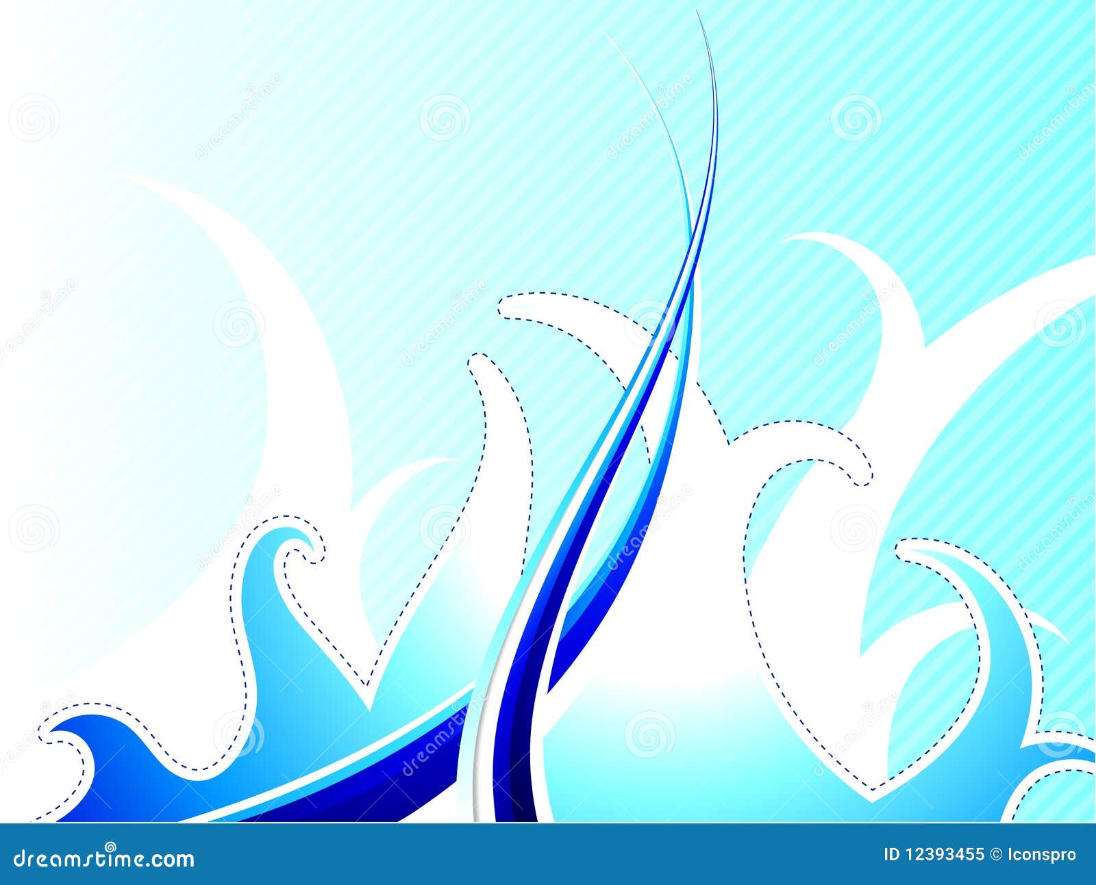 Light Blue Organic Wave Background Stock Illustration - Illustration of ...