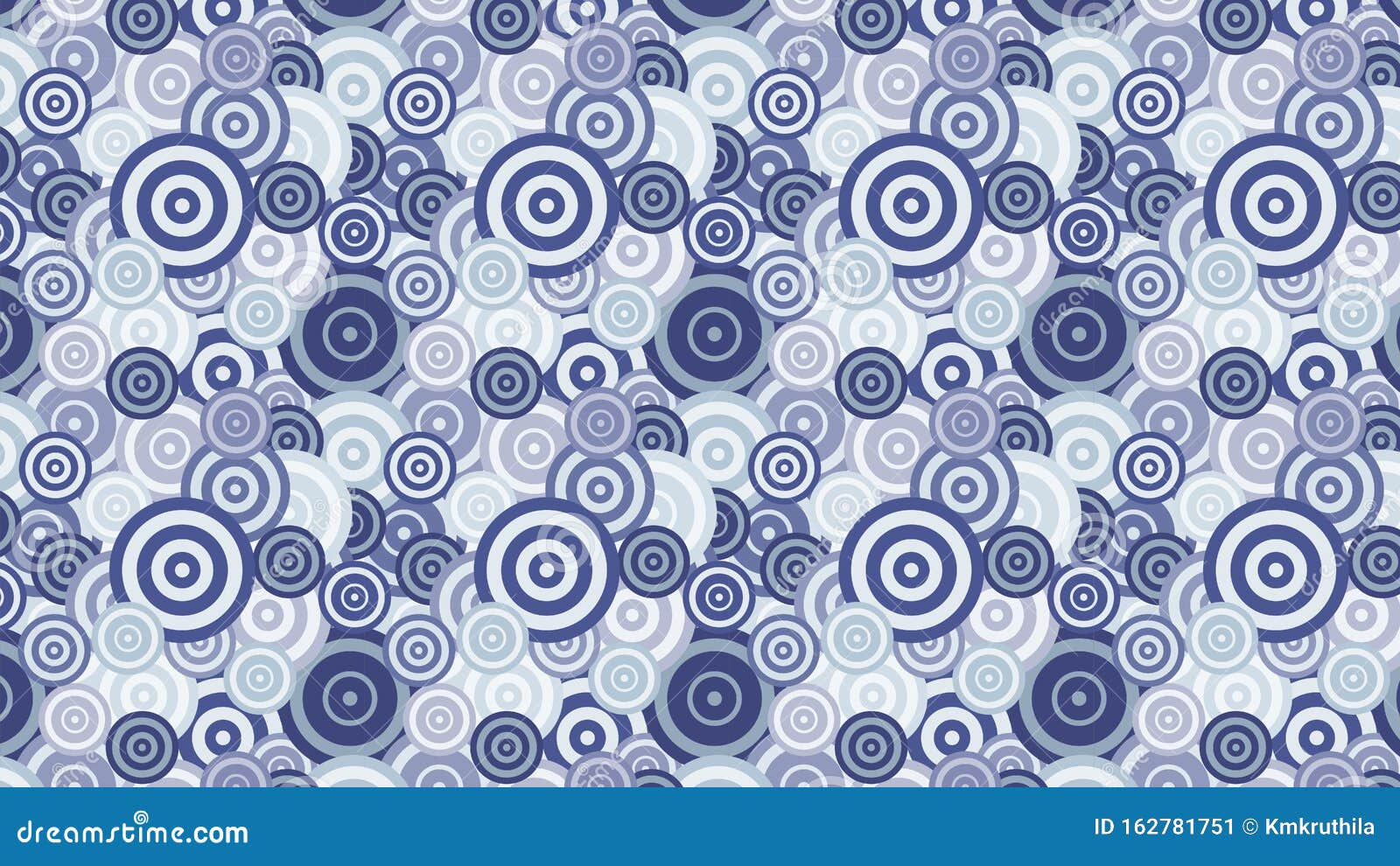 Light Blue Overlapping Concentric Circles Pattern Background Design ...