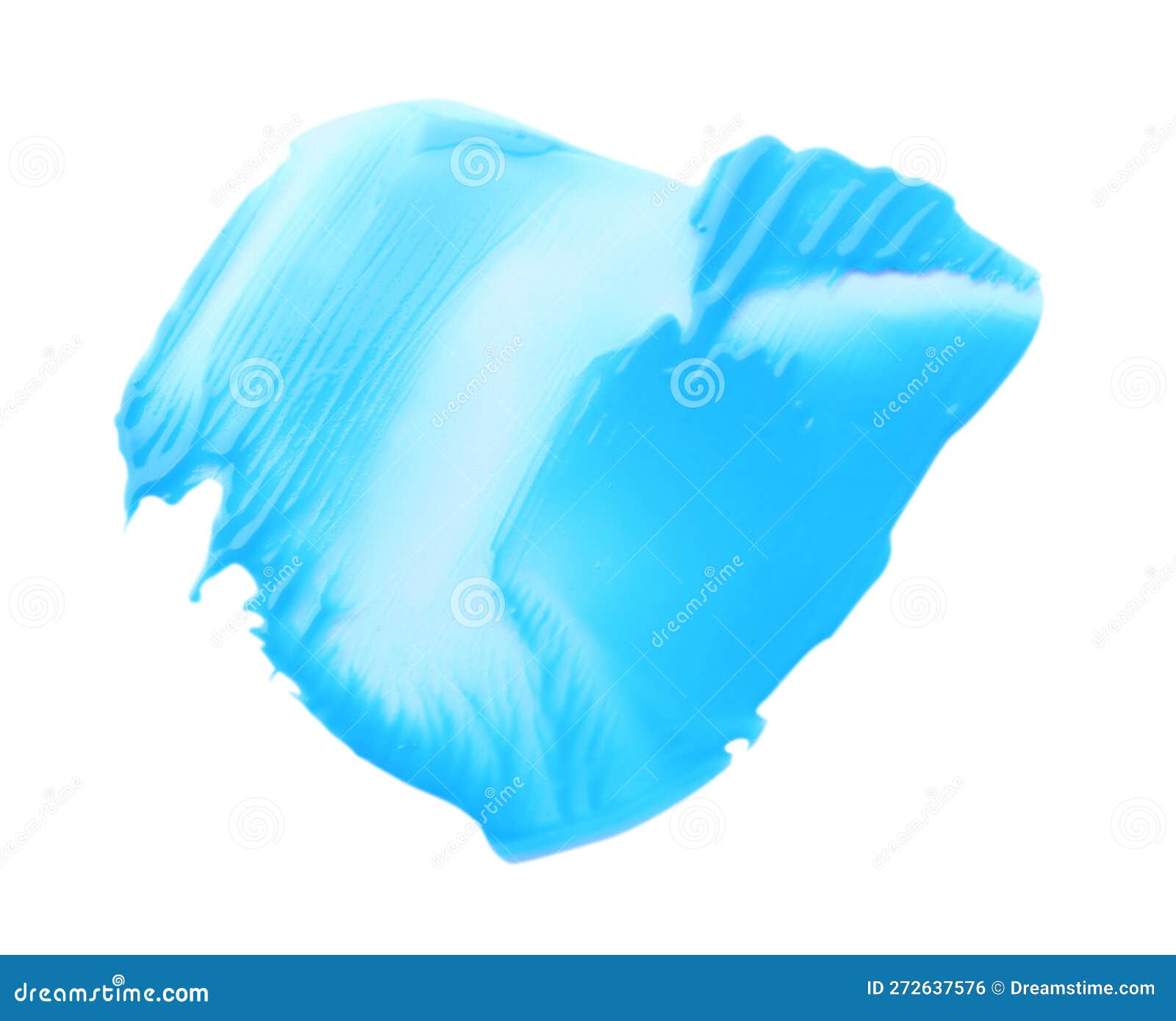 Light Blue Paint Sample on White Background, Top View Stock Photo ...