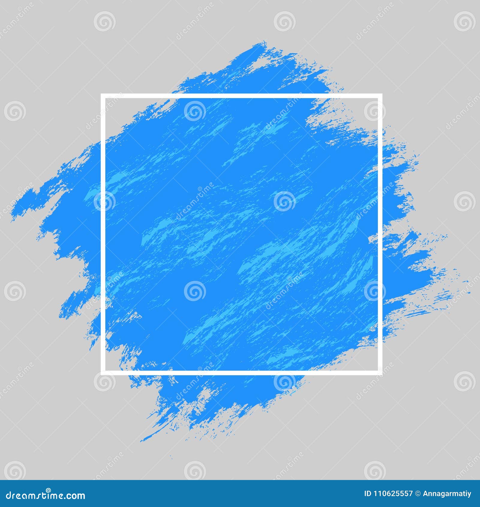 Paint and frame blue stock vector. Illustration of colour - 110625557