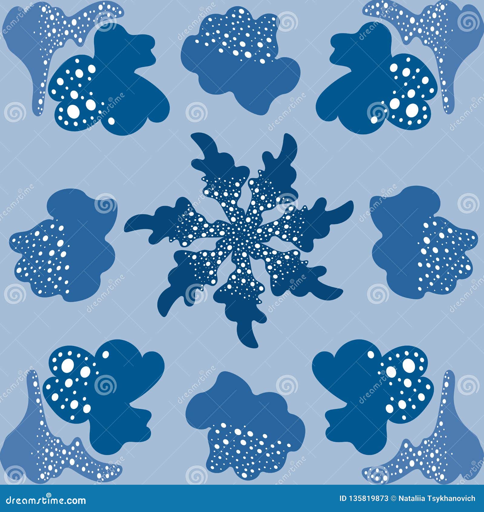 Light Blue Pattern Abstract Symbol Modern Set Stock Vector ...