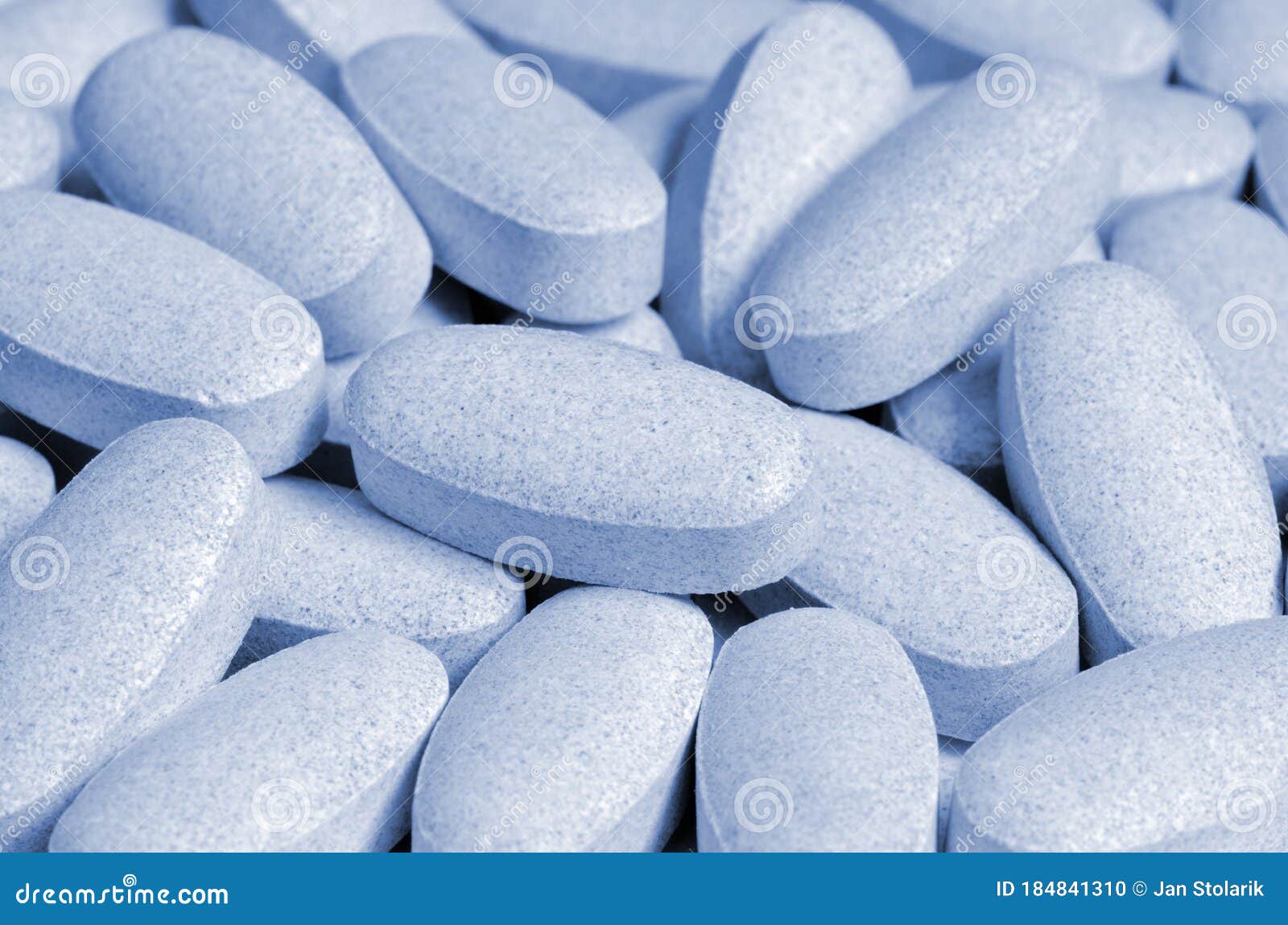 Light Blue Pills Close-up View Stock Photo - Image of dysfunction ...