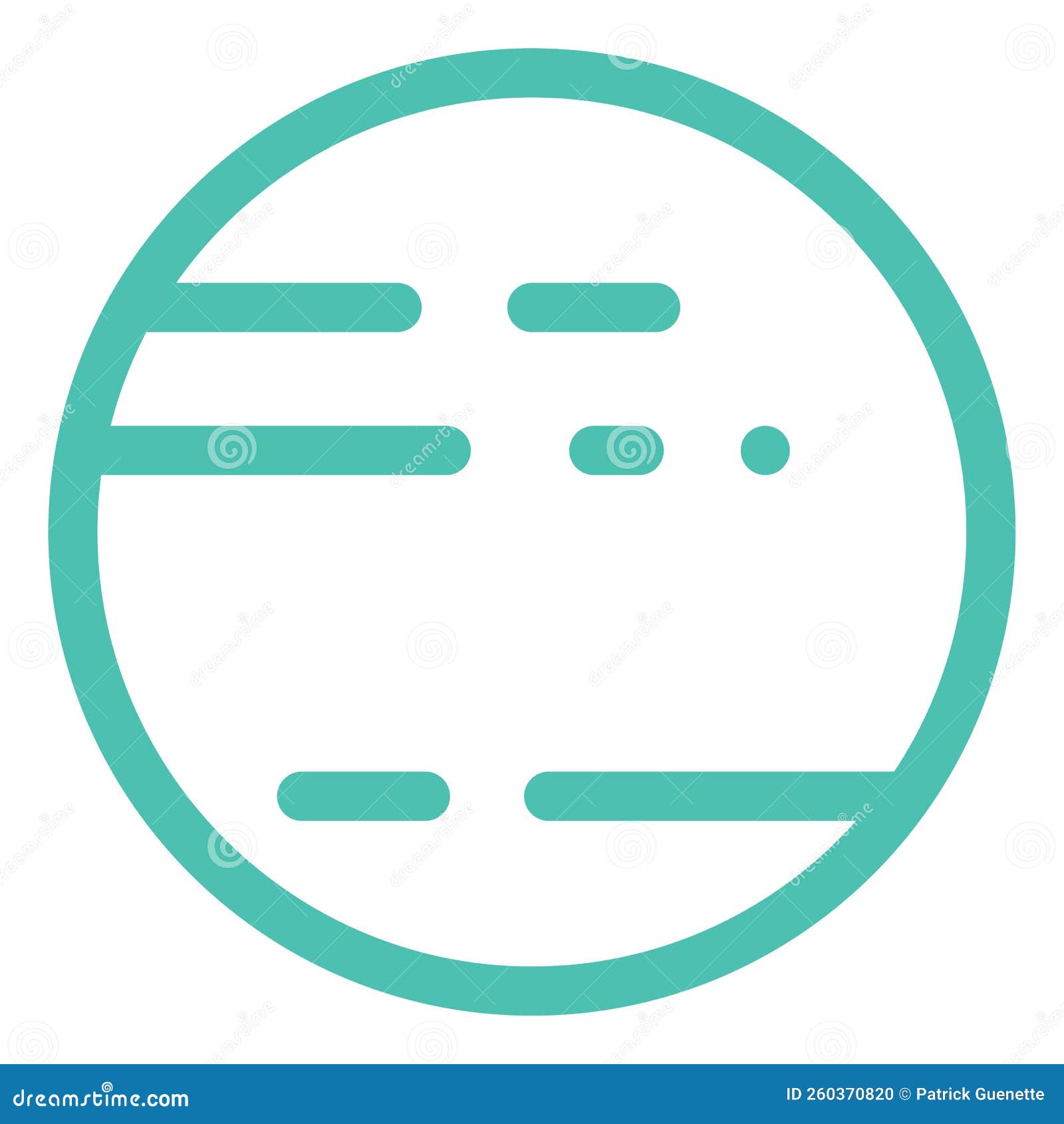 Light blue planet, icon stock vector. Illustration of astrology - 260370820