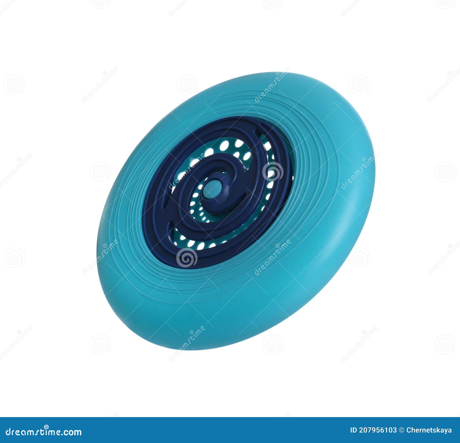 Light Blue Plastic Frisbee Disk Isolated on White Stock Image - Image ...