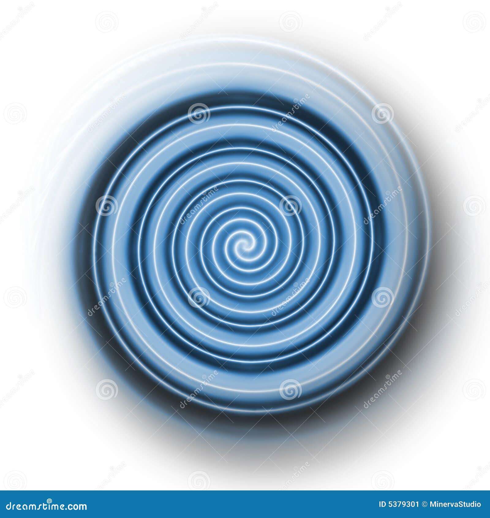 Light blue plastic spiral stock illustration. Illustration of website ...