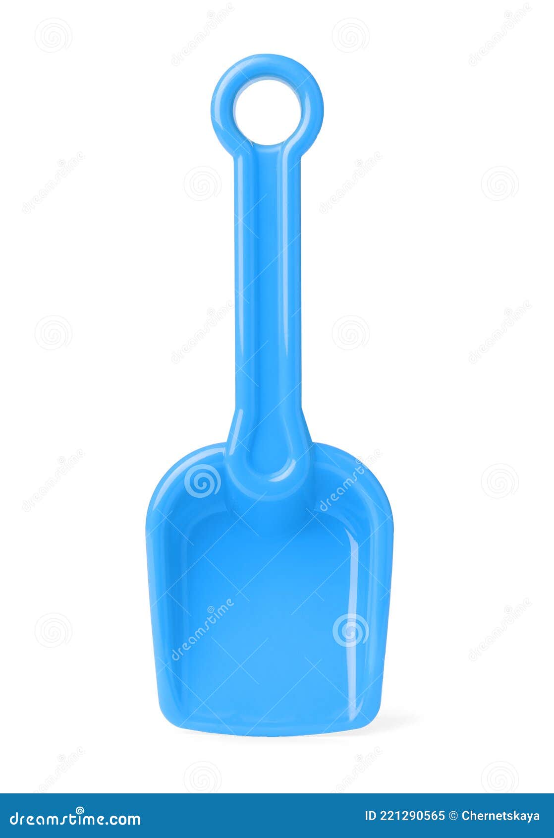 Light Blue Plastic Toy Shovel Isolated on White Stock Image - Image of ...