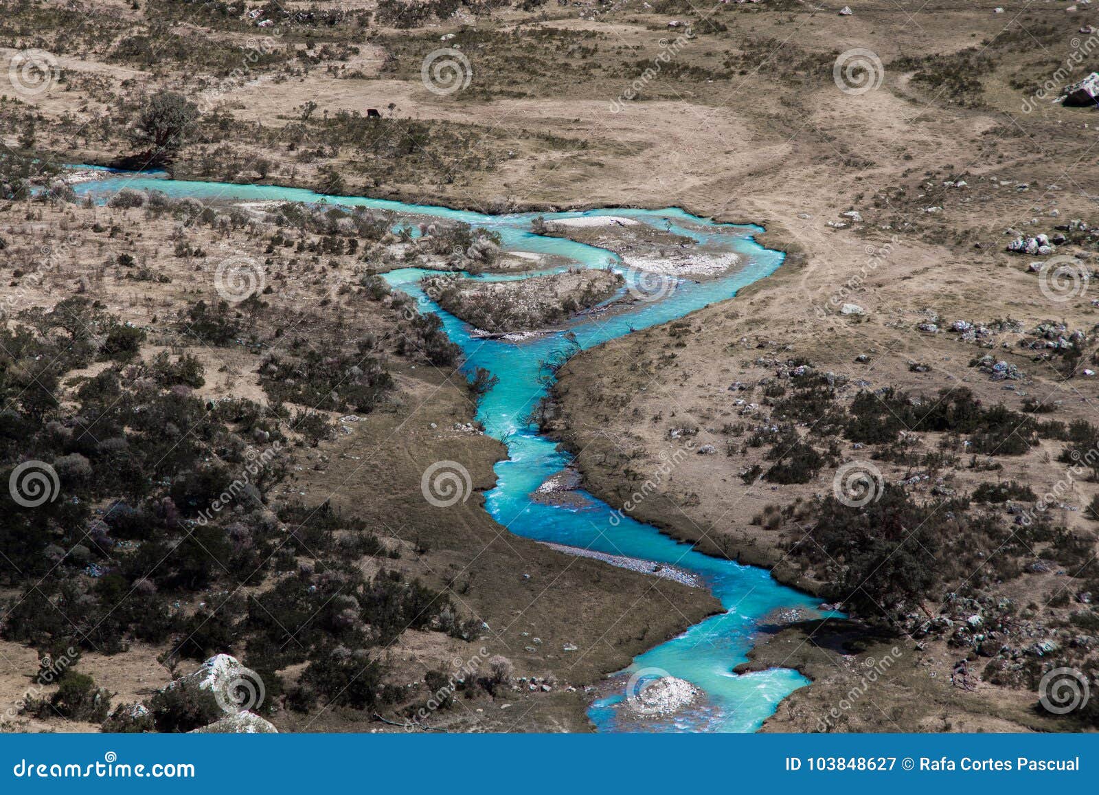 Light Blue River Very Intense Stock Image - Image of white, colors ...