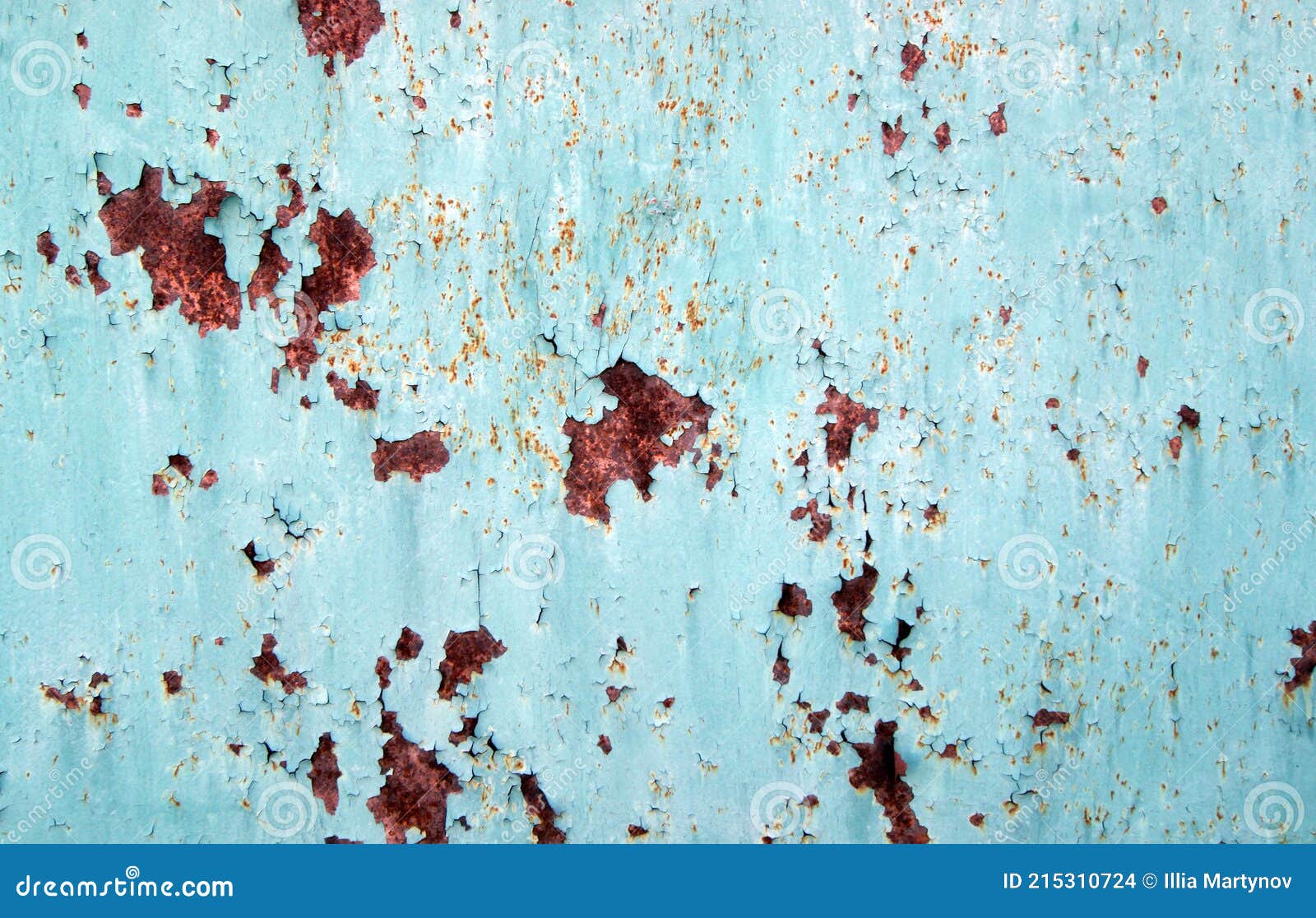 Light Blue Rust Metal Decayed Crumpled Sheet Wide Background Stock ...