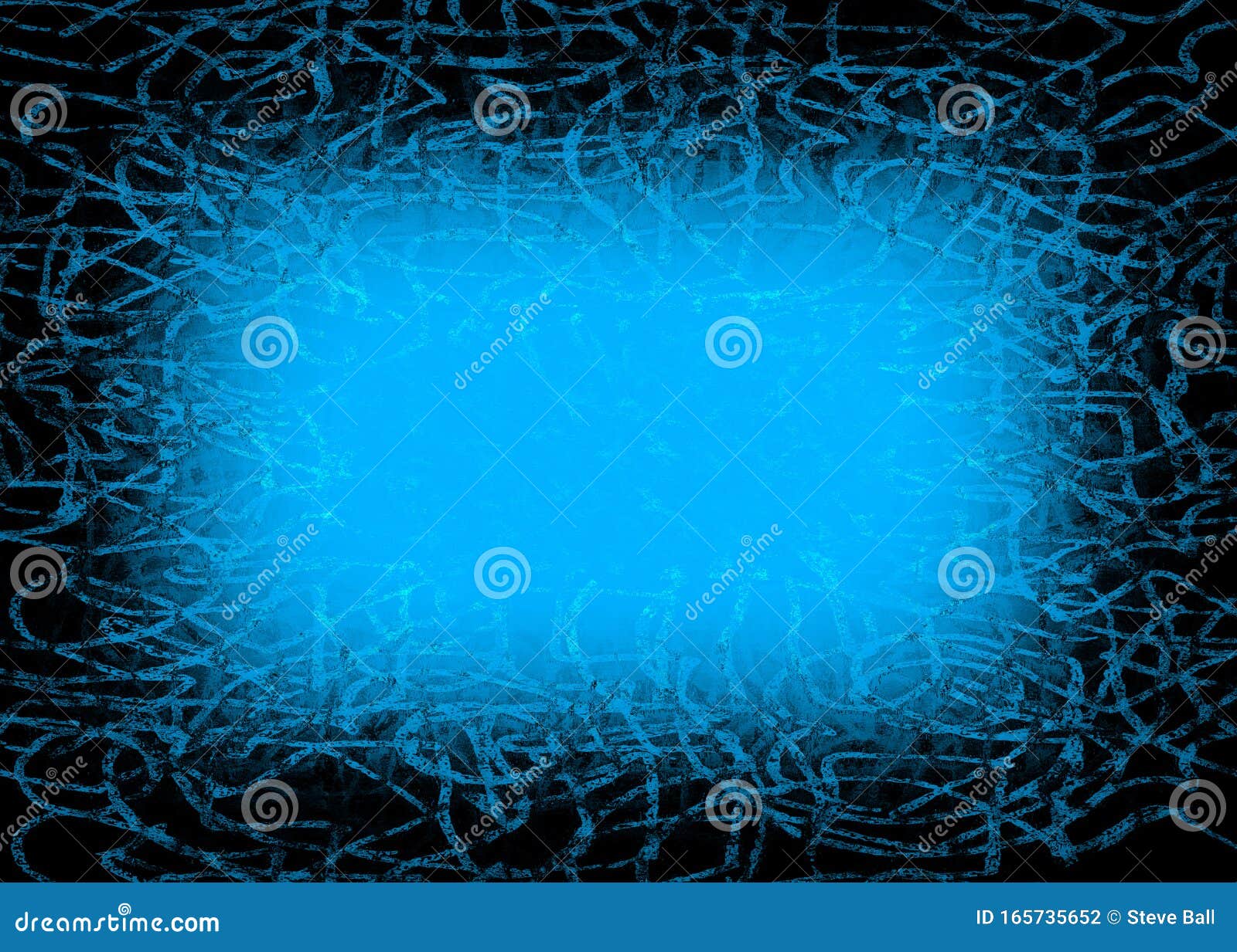 Light blue scribble frame stock illustration. Illustration of space ...