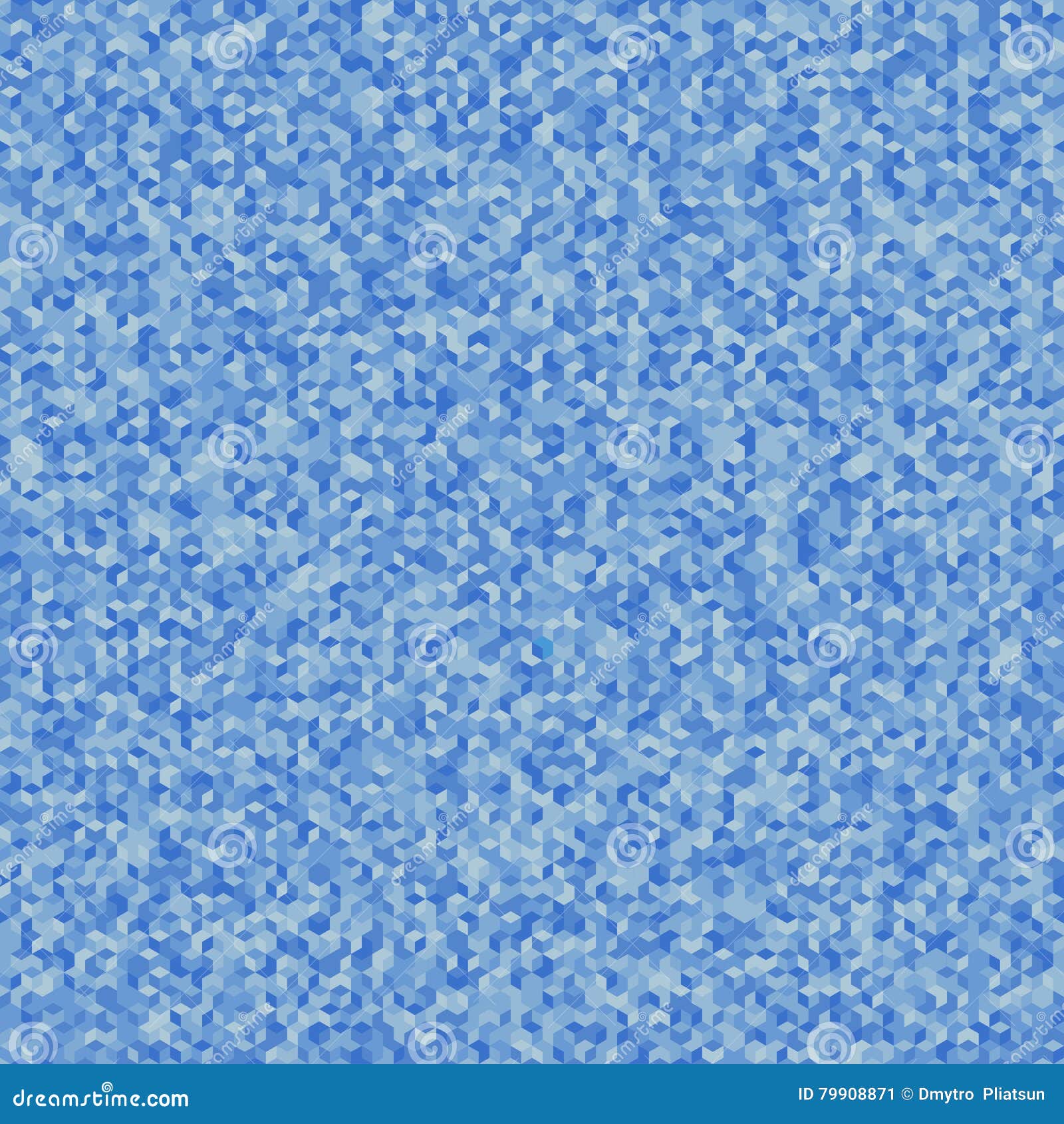 Light Blue Seamless Cubic Texture. Vector. Random. Stock Image - Image ...