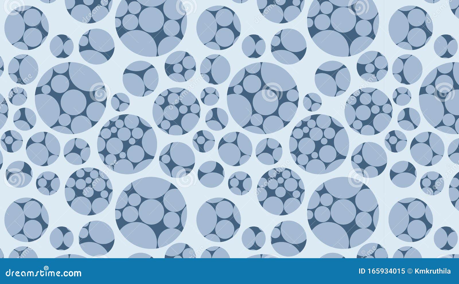 Light Blue Seamless Dotted Circles Pattern Design Stock Vector ...