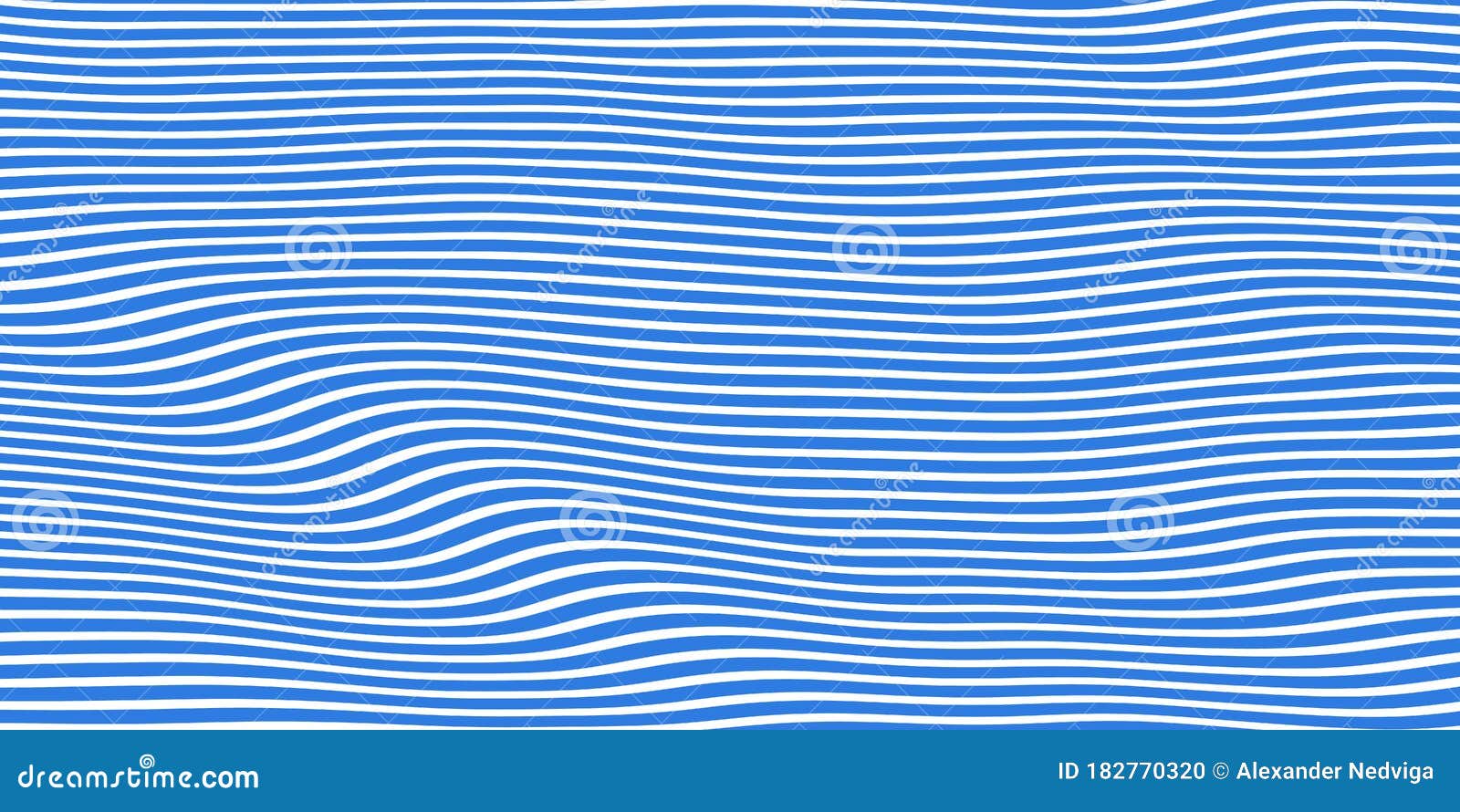 Light Blue Seamless Hypnotic Waves Background. Stylish Colorful Ripples ...
