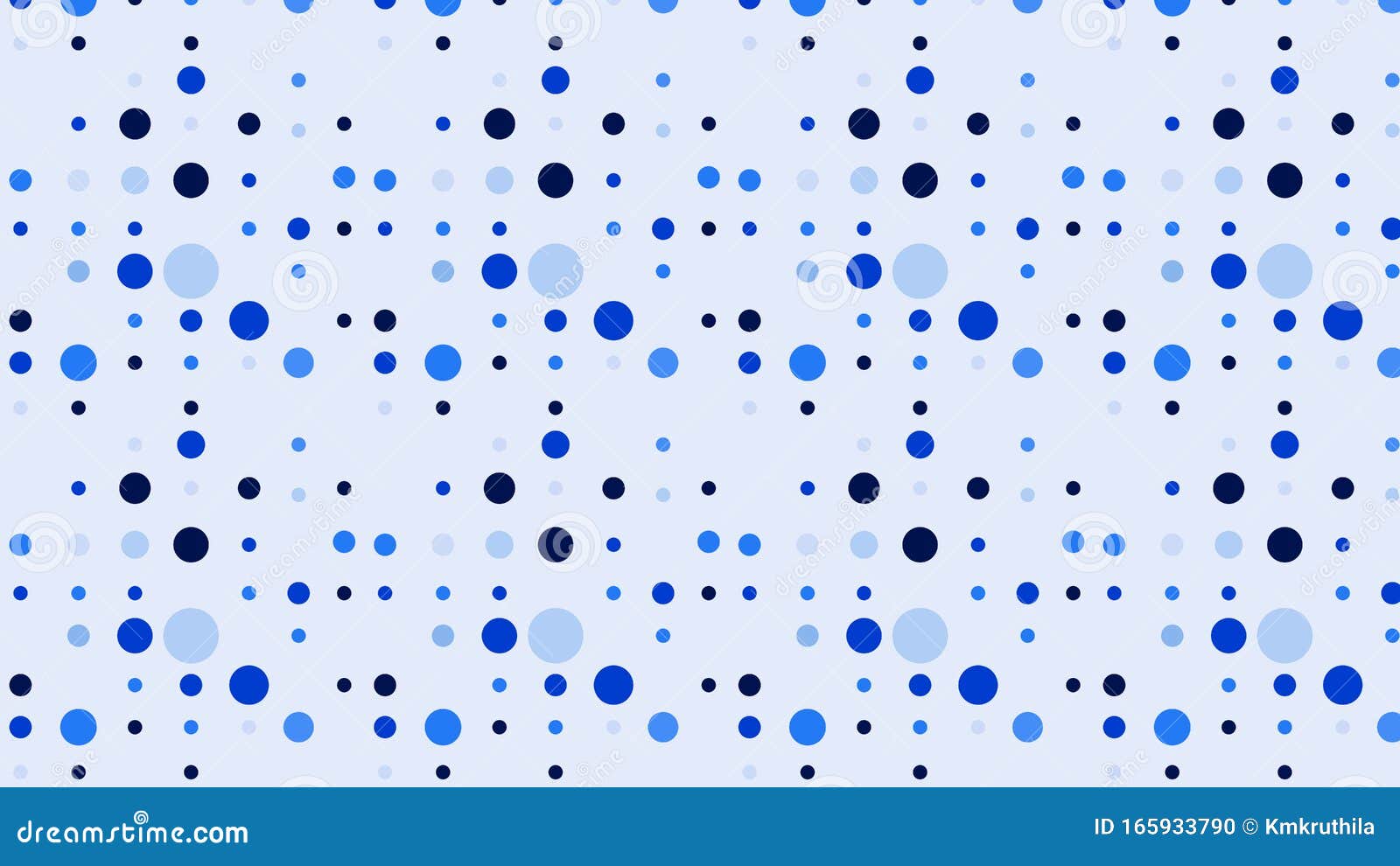 Light Blue Seamless Random Circle Dots Pattern Stock Vector ...
