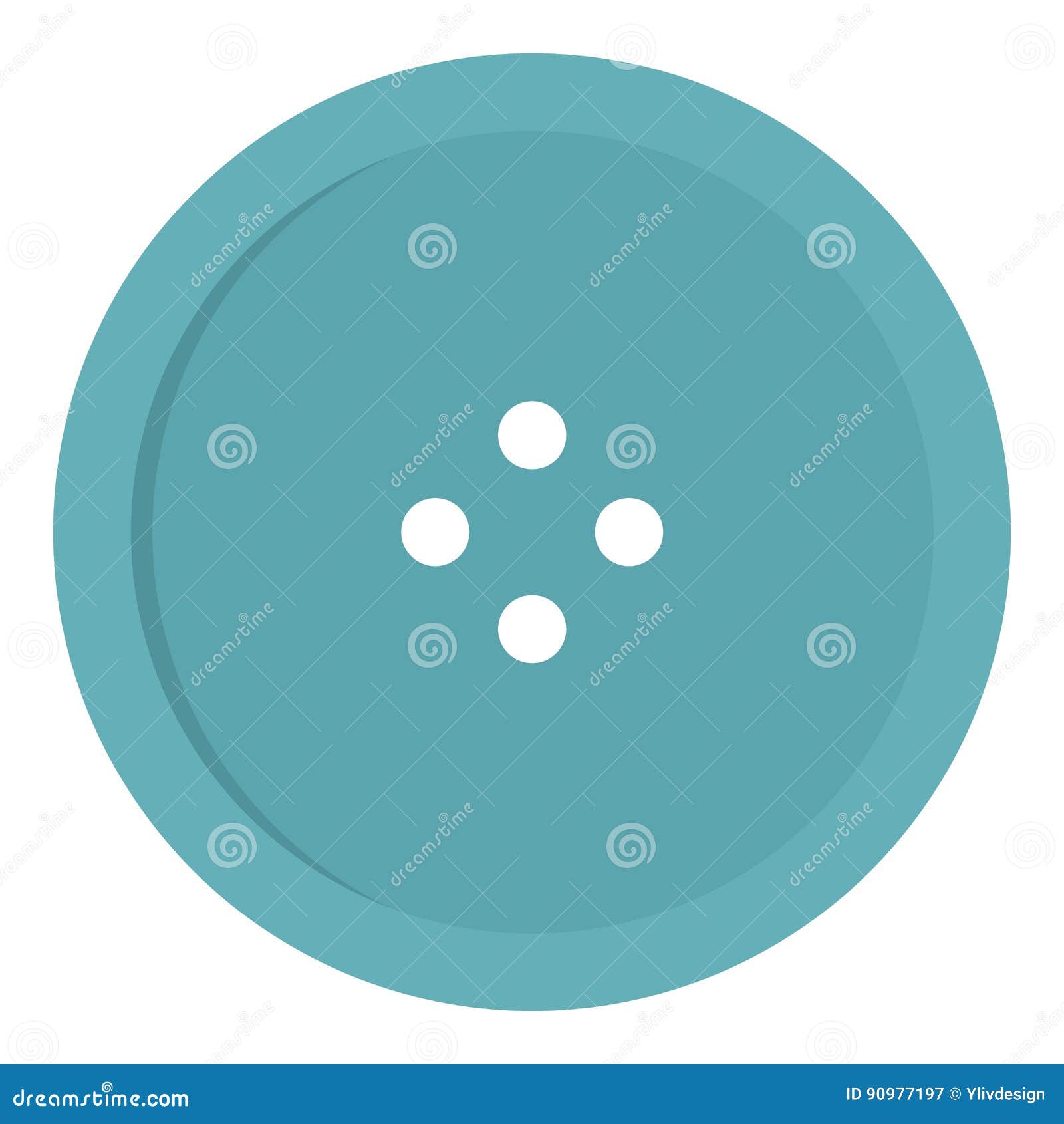 Light Blue Sewing Button Icon Stock Vector - Illustration of icon ...