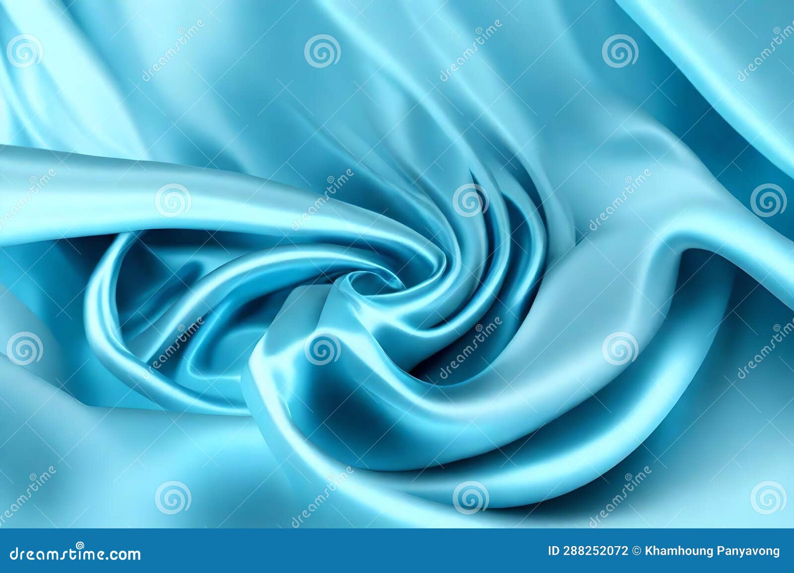 Light Blue Silk Cloth Background. Generative AI Stock Illustration ...