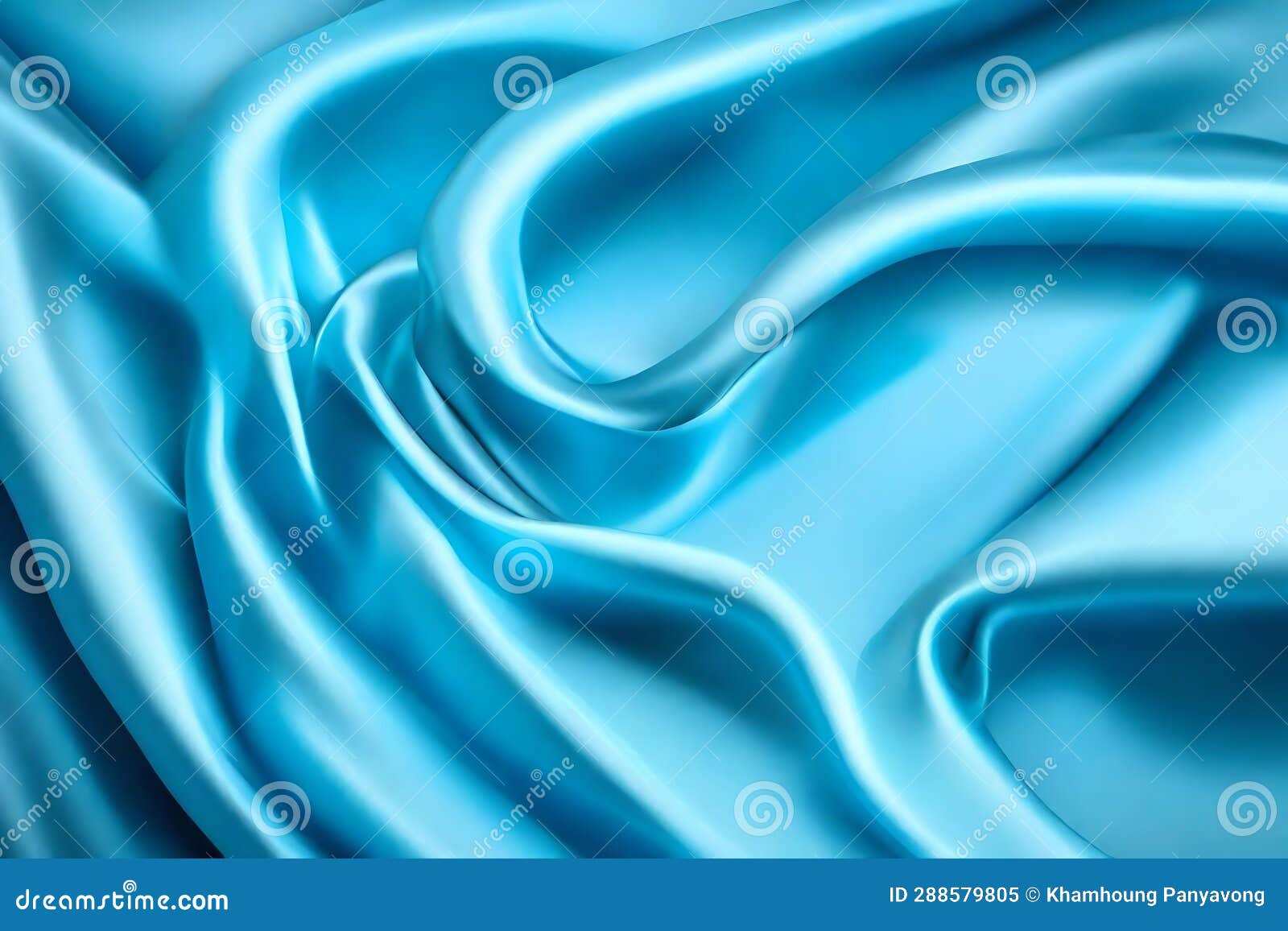 Light Blue Silk Cloth Background. Generative AI Stock Illustration ...