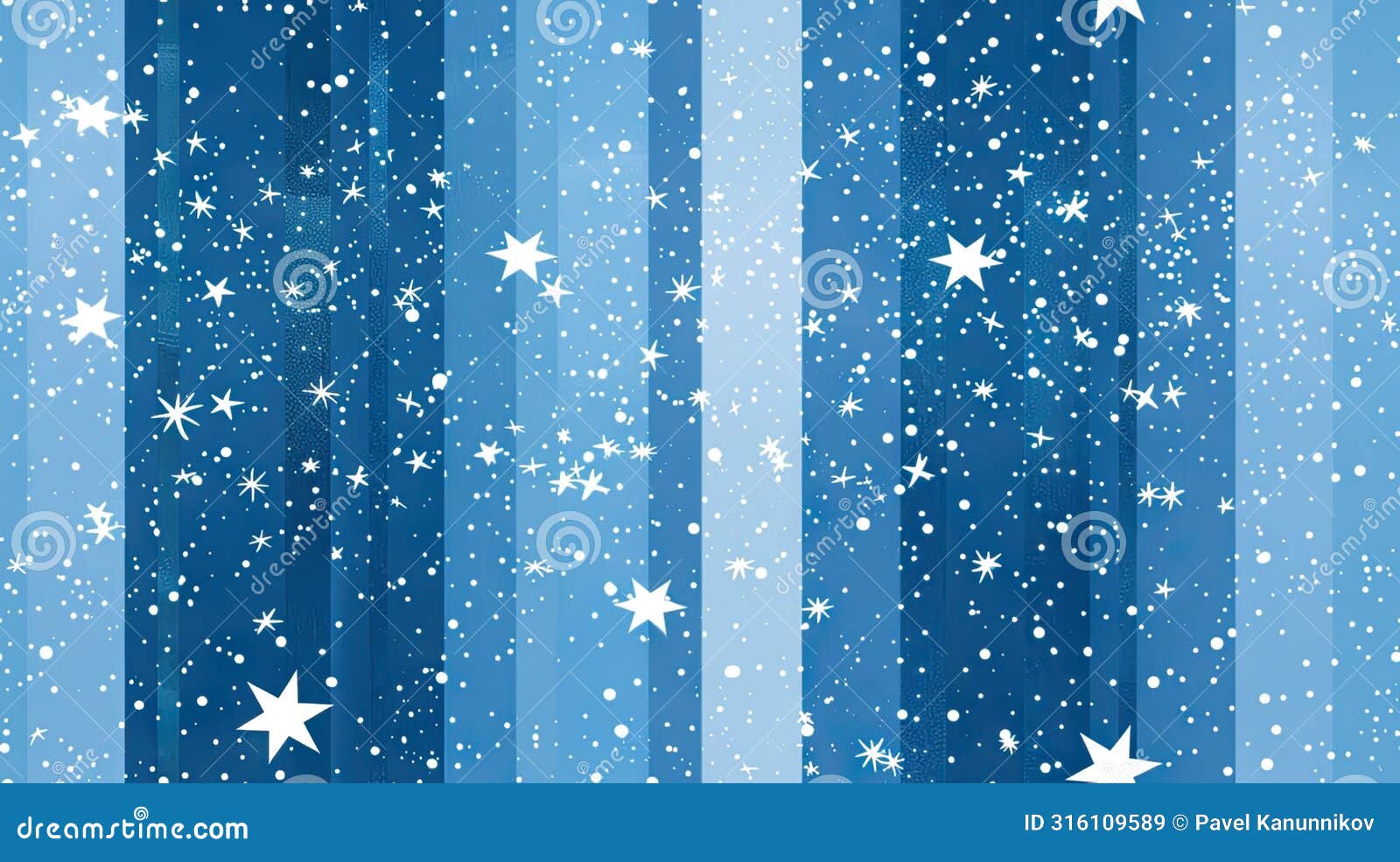 Light Blue and Silver Glitter Stripes Seamless Pattern, Starry Night ...