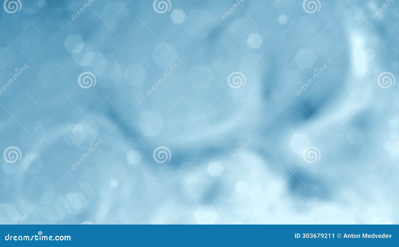 Light Blue Silver Shimmering Soft Shapes with Bokeh Bg - Abstract 3D ...