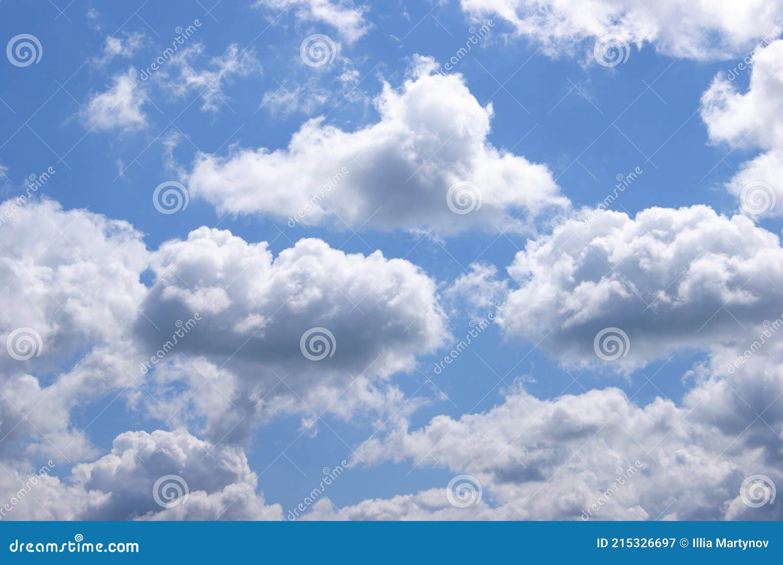 Light Blue Sky Background with Clouds Stock Image - Image of copy ...