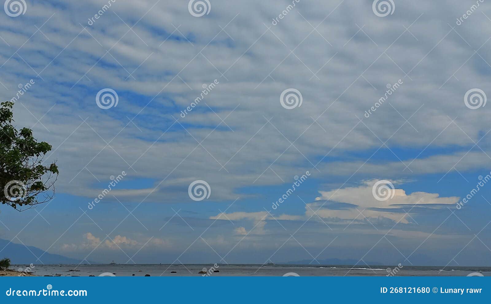 Light Blue Sky on Beach at Noon Stock Photo - Image of comfort, feel ...