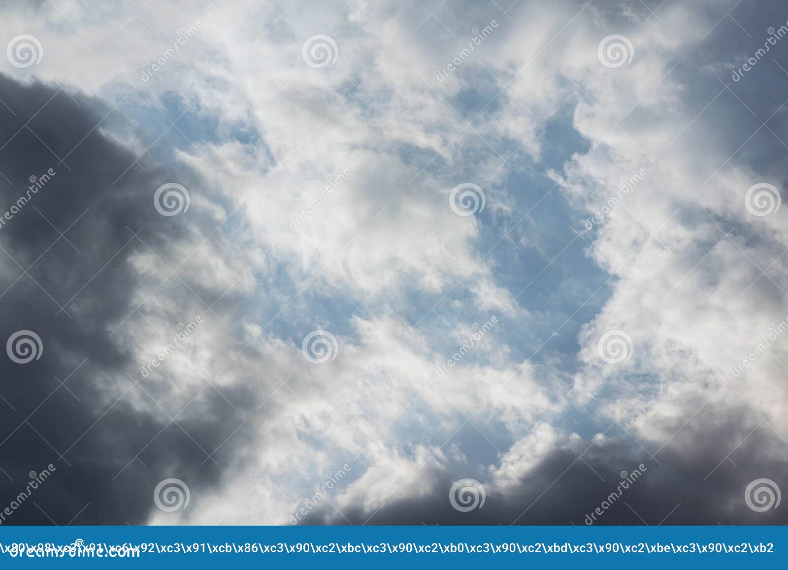 Light Blue Sky after a Storm, Background of the Sky after a Storm Stock ...