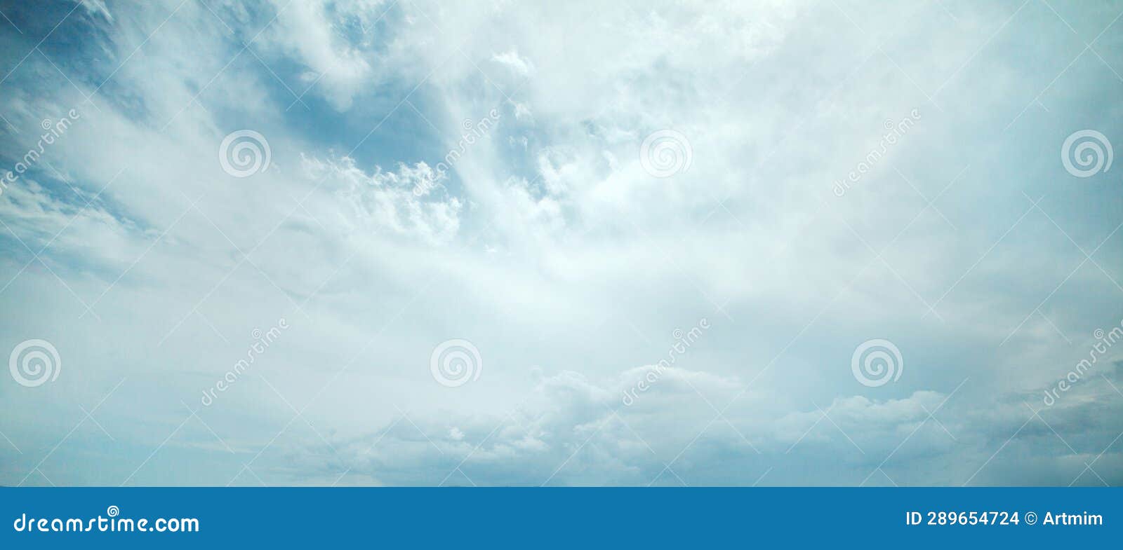 Light Blue Sky with White Clouds Stock Photo - Image of meteorology ...