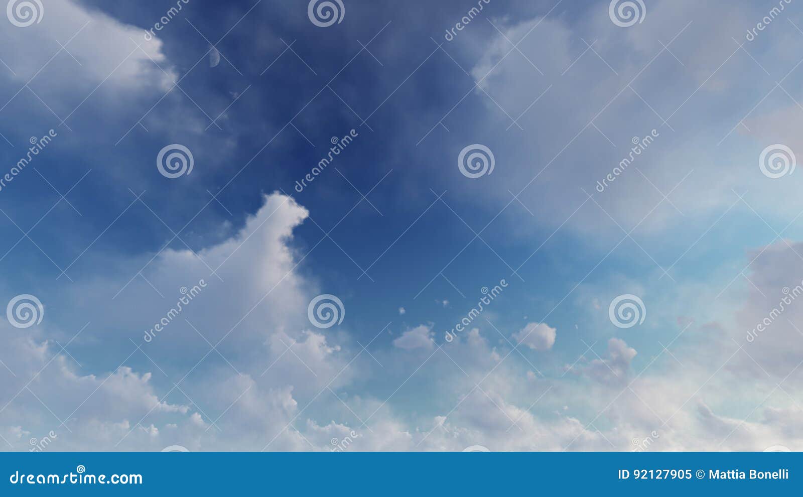 Light Blue Sky with White Clouds Stock Image - Image of landscape ...