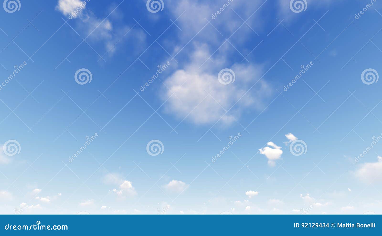 Light Blue Sky with White Clouds Stock Photo - Image of skyline, sunset ...