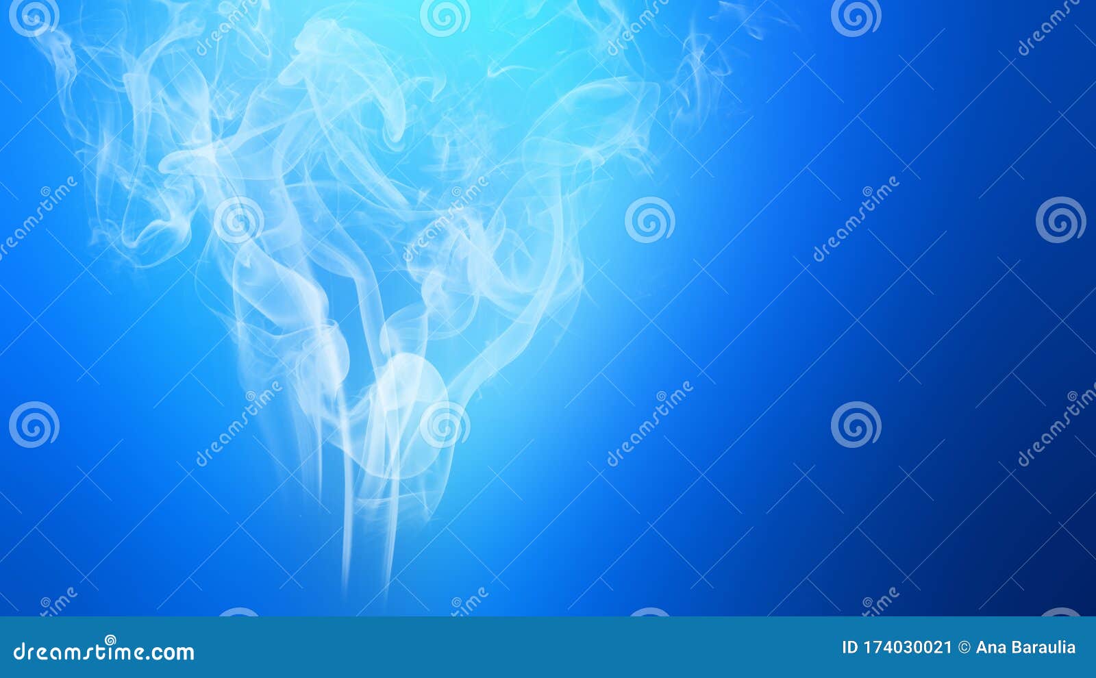 Light Blue Smoke Explosion Fluid Gas Ink Particles with Focus on Smoke ...