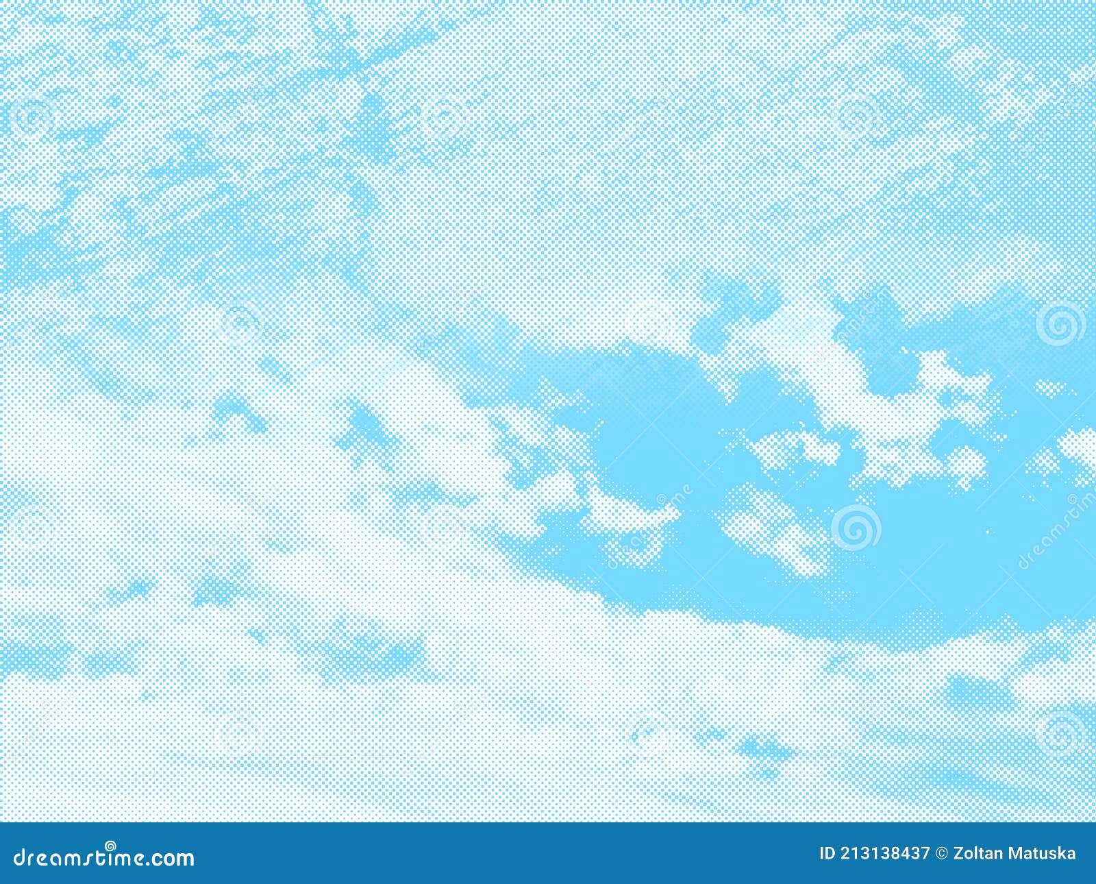 Light Blue Spotted Comic Cartoon Background, Small Points Dots Stock ...