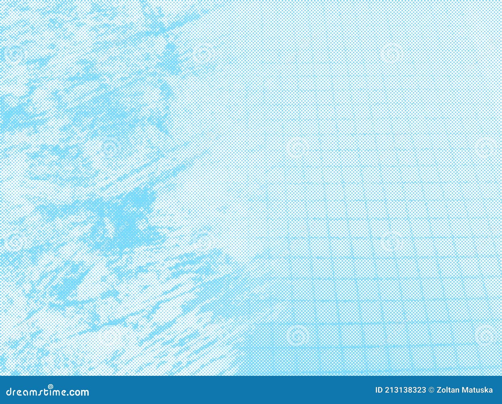 Light Blue Spotted Comic Cartoon Background, Small Points Dots Stock ...