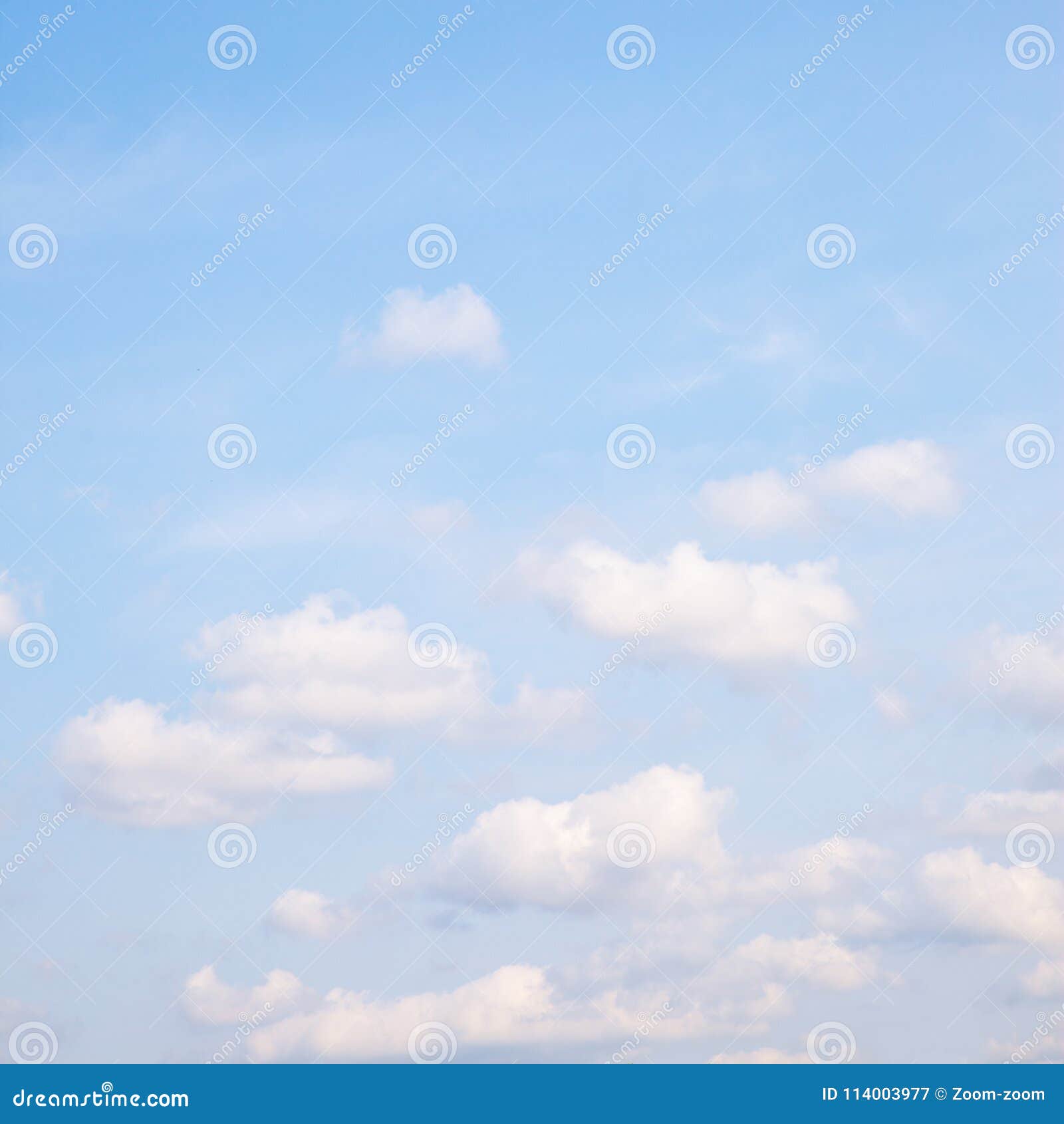 Light Blue Spring Sky with Clouds Stock Image - Image of light ...