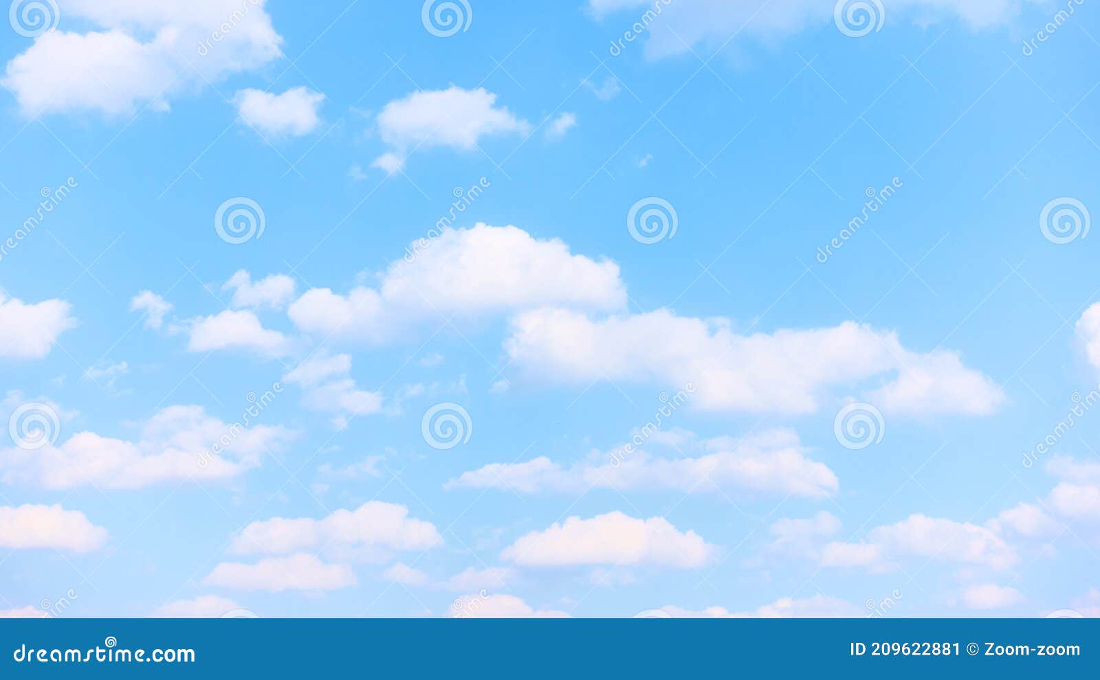 Light Blue Spring Sky with White Clouds Stock Image - Image of cloud ...