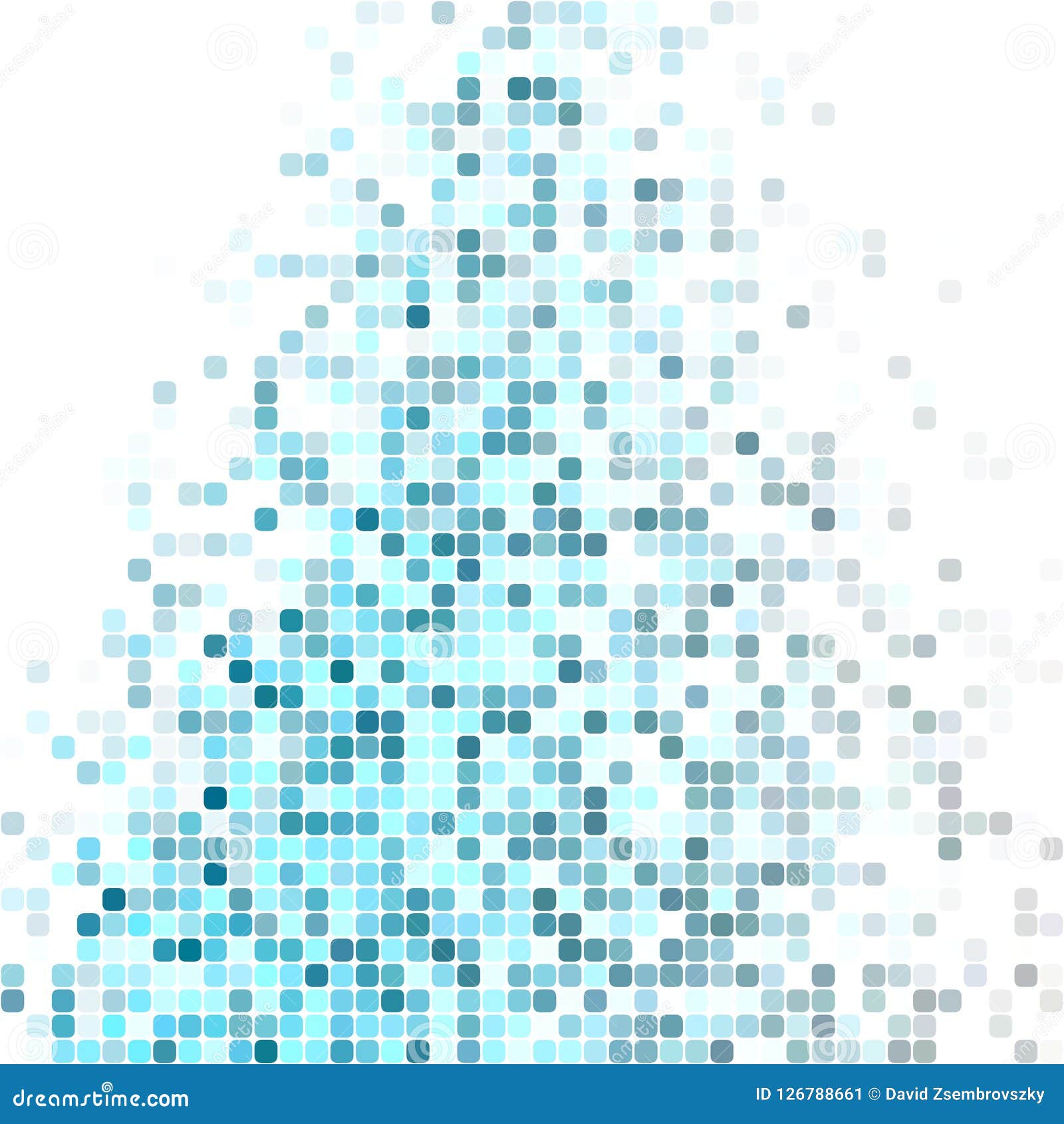 Light Blue Square Mosaic Background Design Stock Vector - Illustration ...