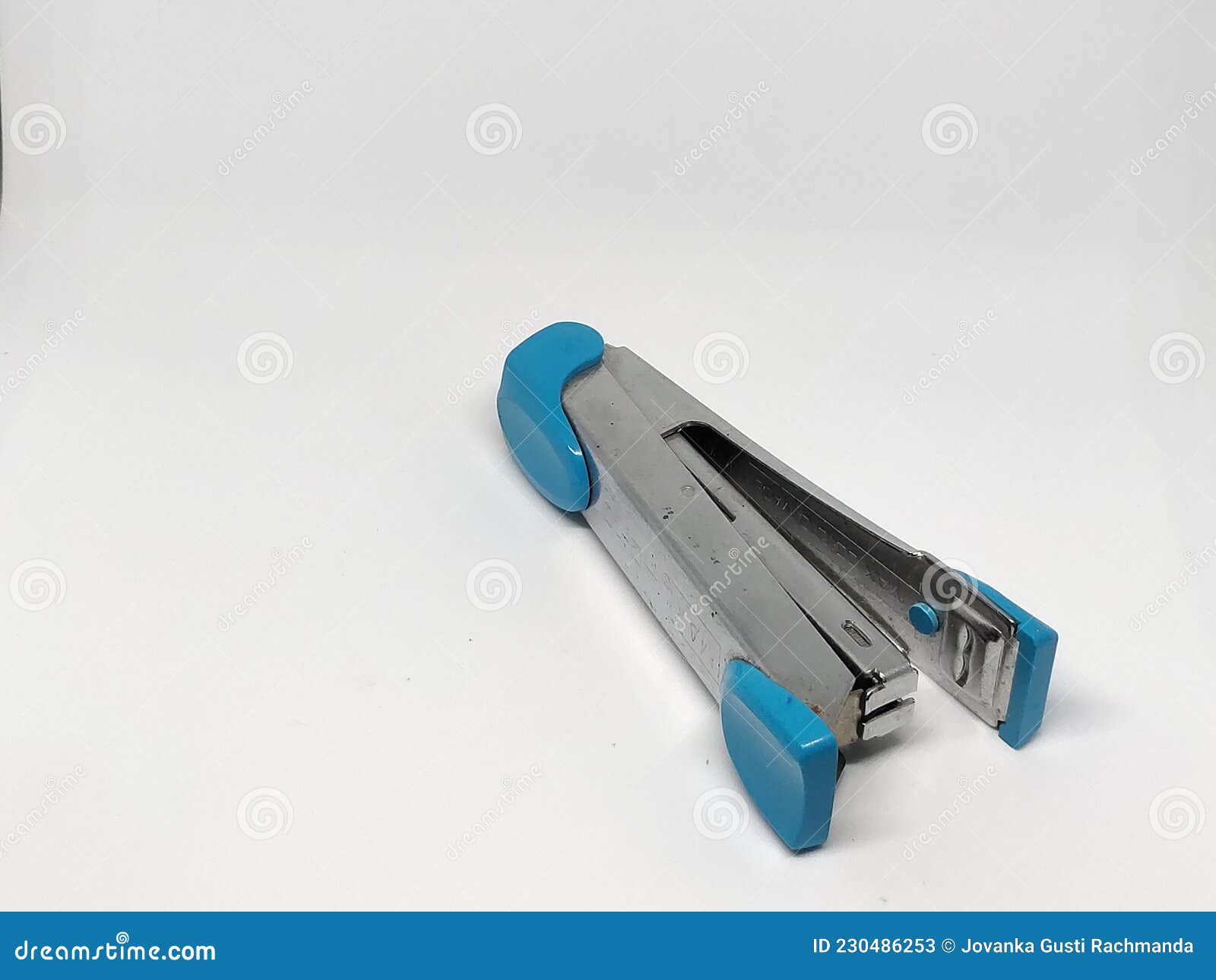 Light blue stapler stock image. Image of machine, brand - 230486253