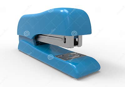 Light blue stapler stock illustration. Illustration of file - 80408748