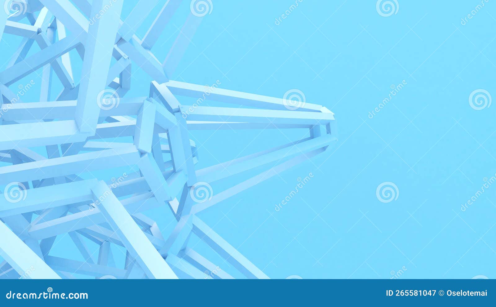Light Blue Structure Abstract Background, Geometric Background, 3d ...
