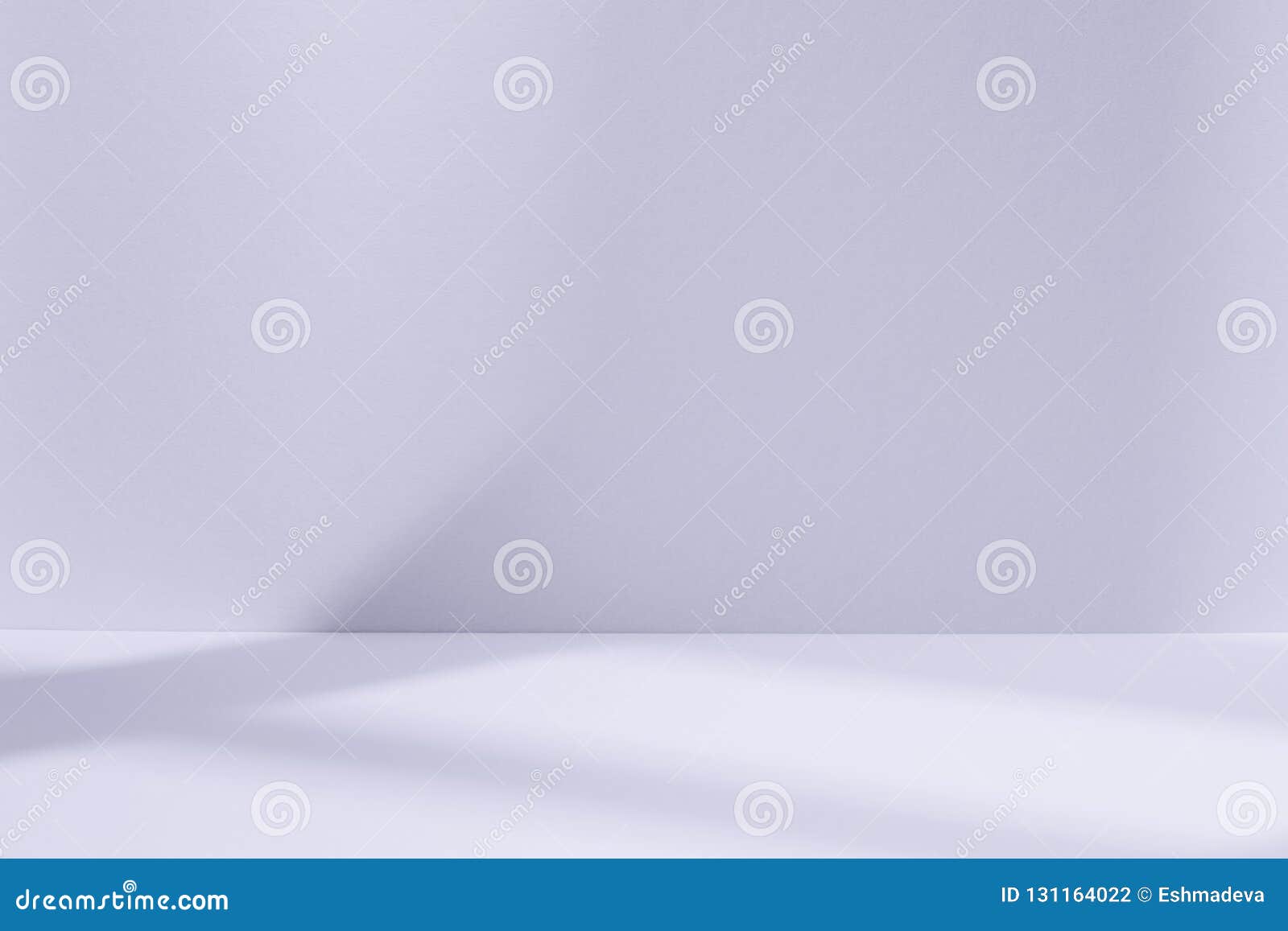 Light Blue Studio Space with Window Shadow Stock Photo - Image of ...