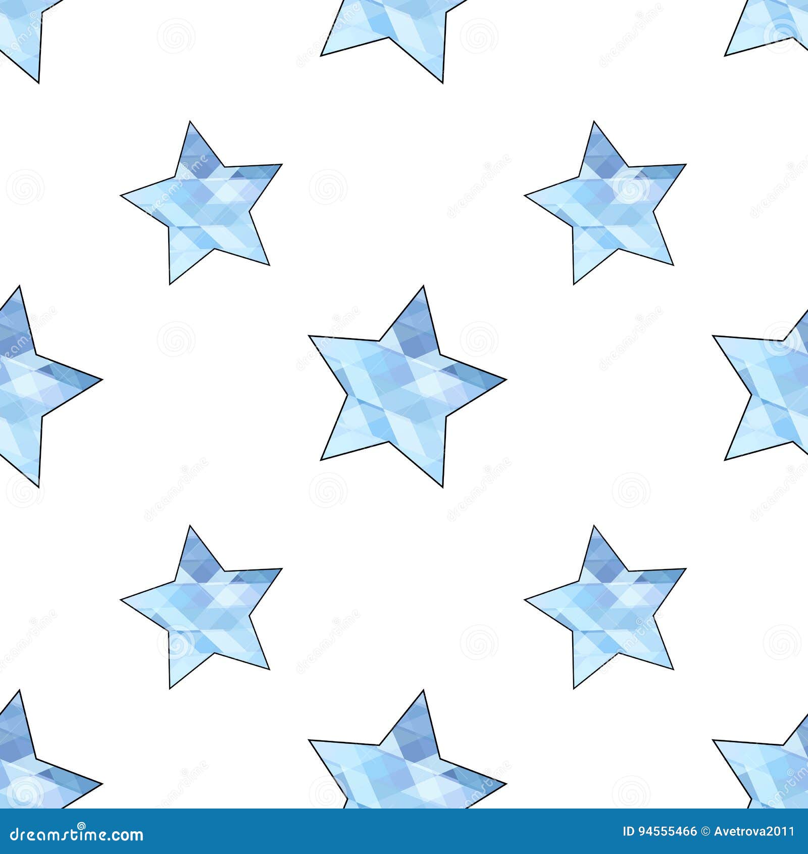 Light Blue Stylized Stars Pattern. Vector Stock Vector - Illustration ...