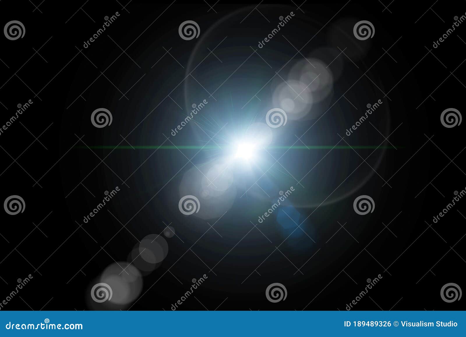 Light Blue Sun Rays Warm Light Overlay Isolated and Grunge Effect on ...