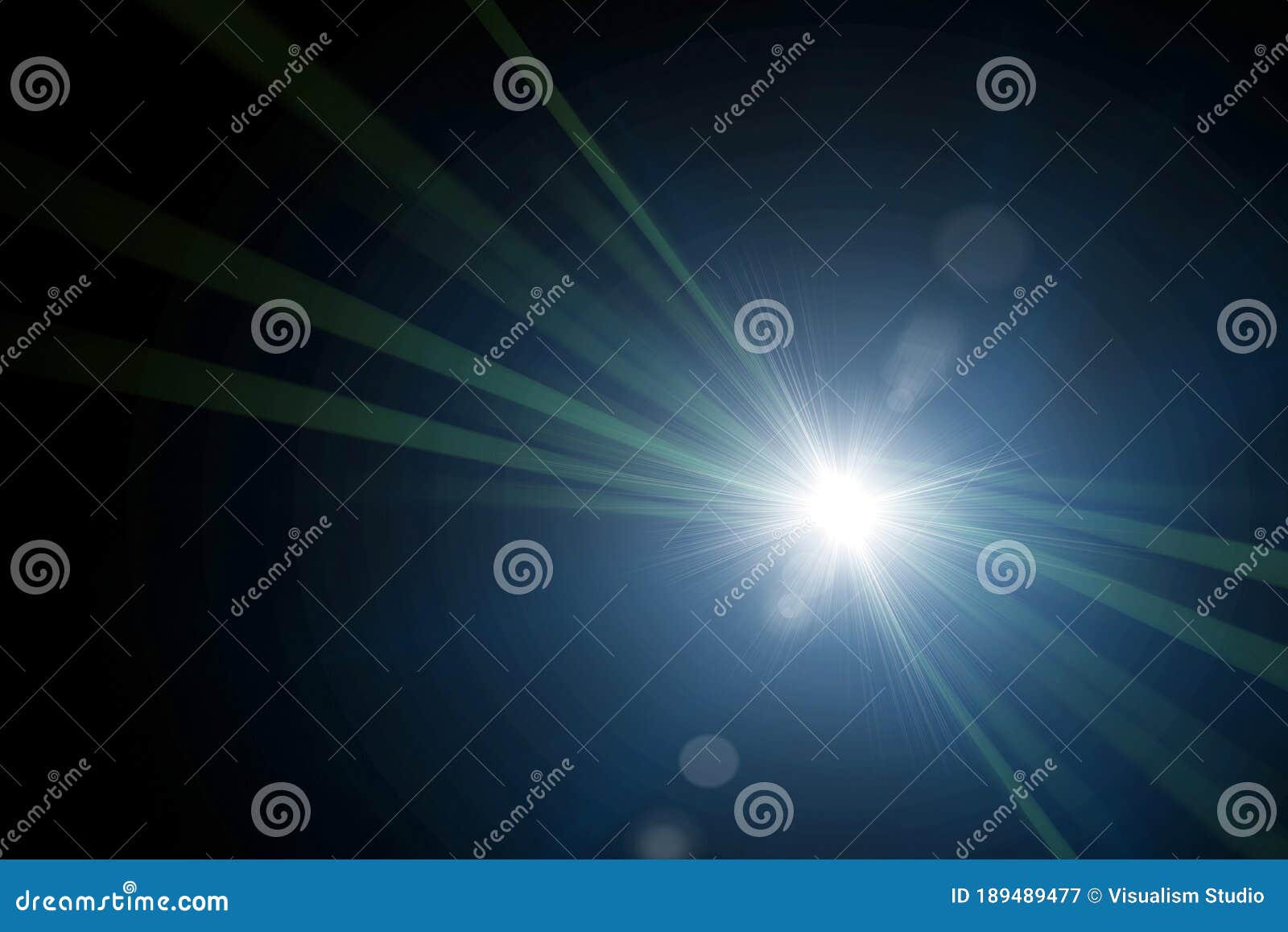 Light Blue Sun Rays Warm Light Overlay Isolated and Grunge Effect on ...