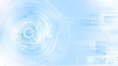 Light blue tech background stock vector. Illustration of geometric ...