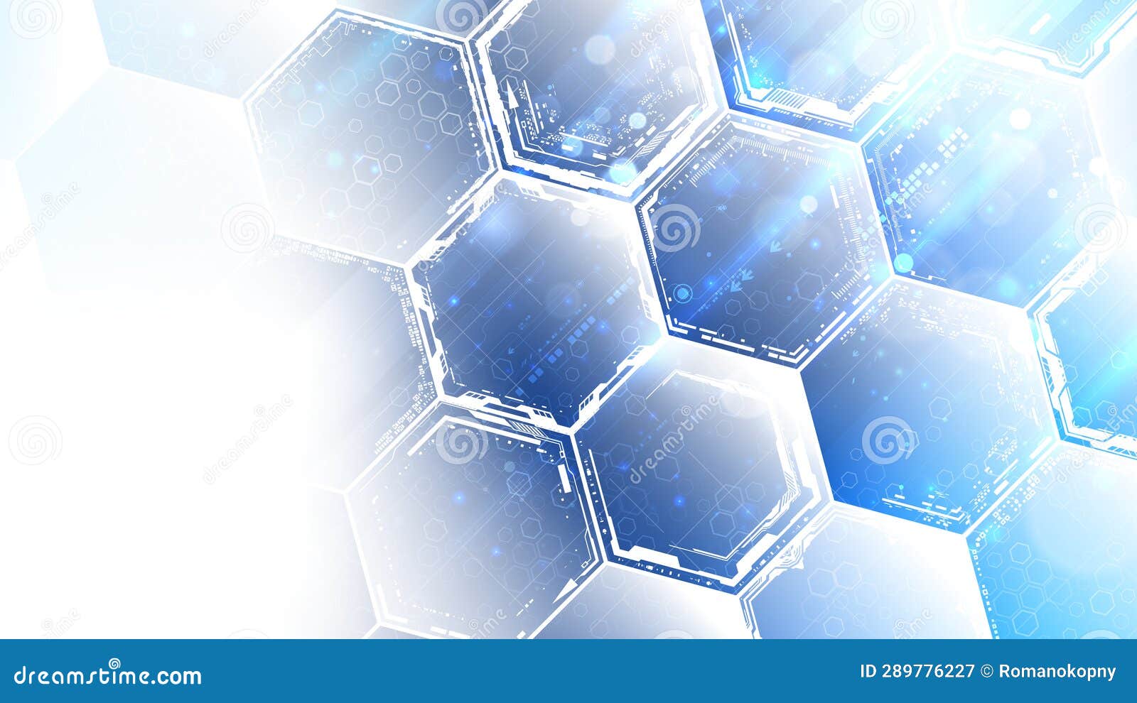 Light Blue Tech Background. Modern Complex Illustration Stock Vector ...